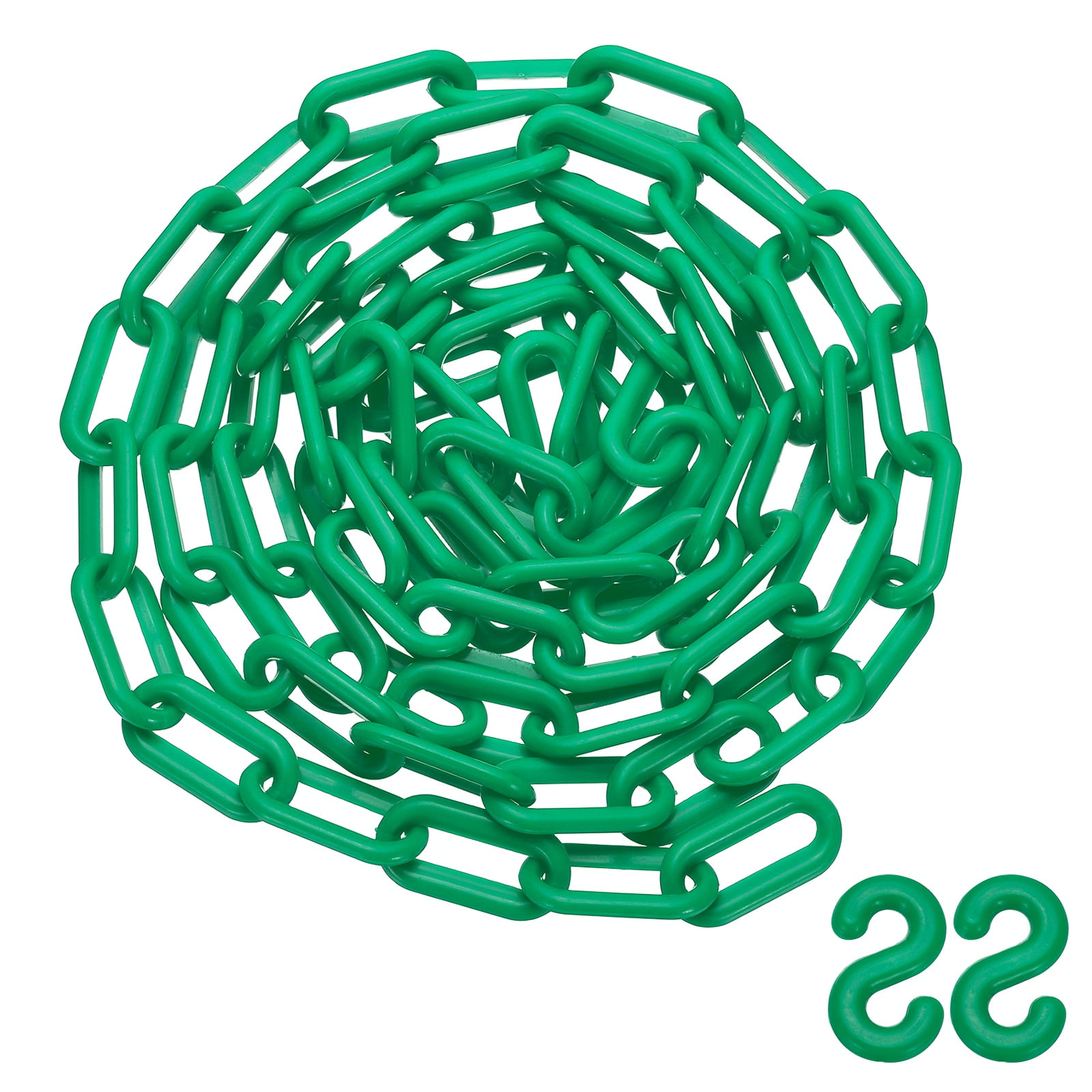 Uxcell 10 Feet Plastic Chain Link, Safety Barrier Chain Lightweight 1x2 ...