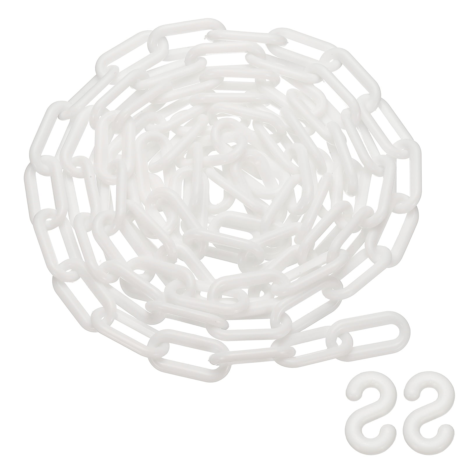 Uxcell 10 Feet Plastic Chain Link Safety Barrier Chain 1x2" Buckle ...