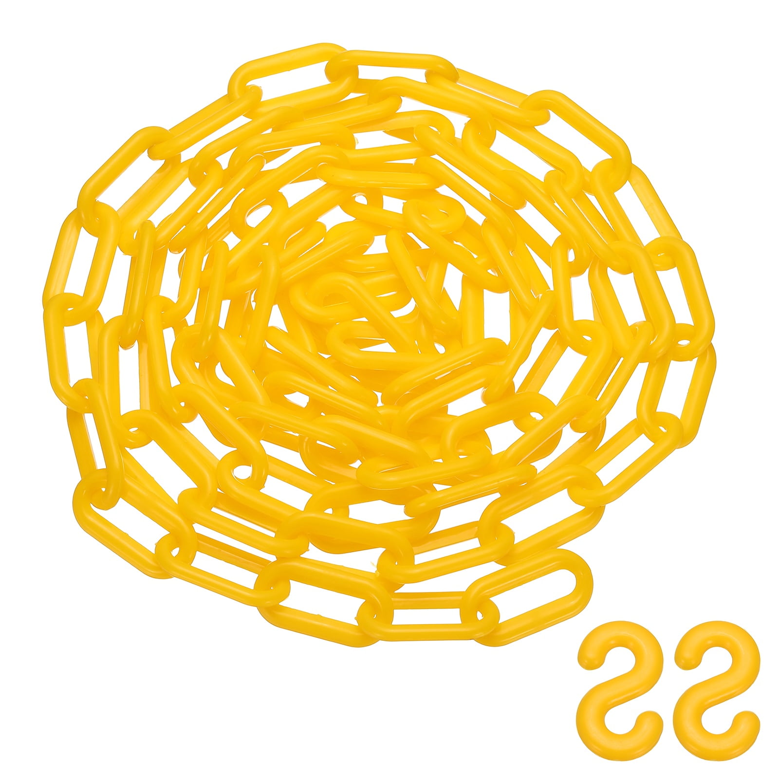 Uxcell 10 Feet Plastic Chain Link, Safety Barrier Chain Lightweight 1x2 ...