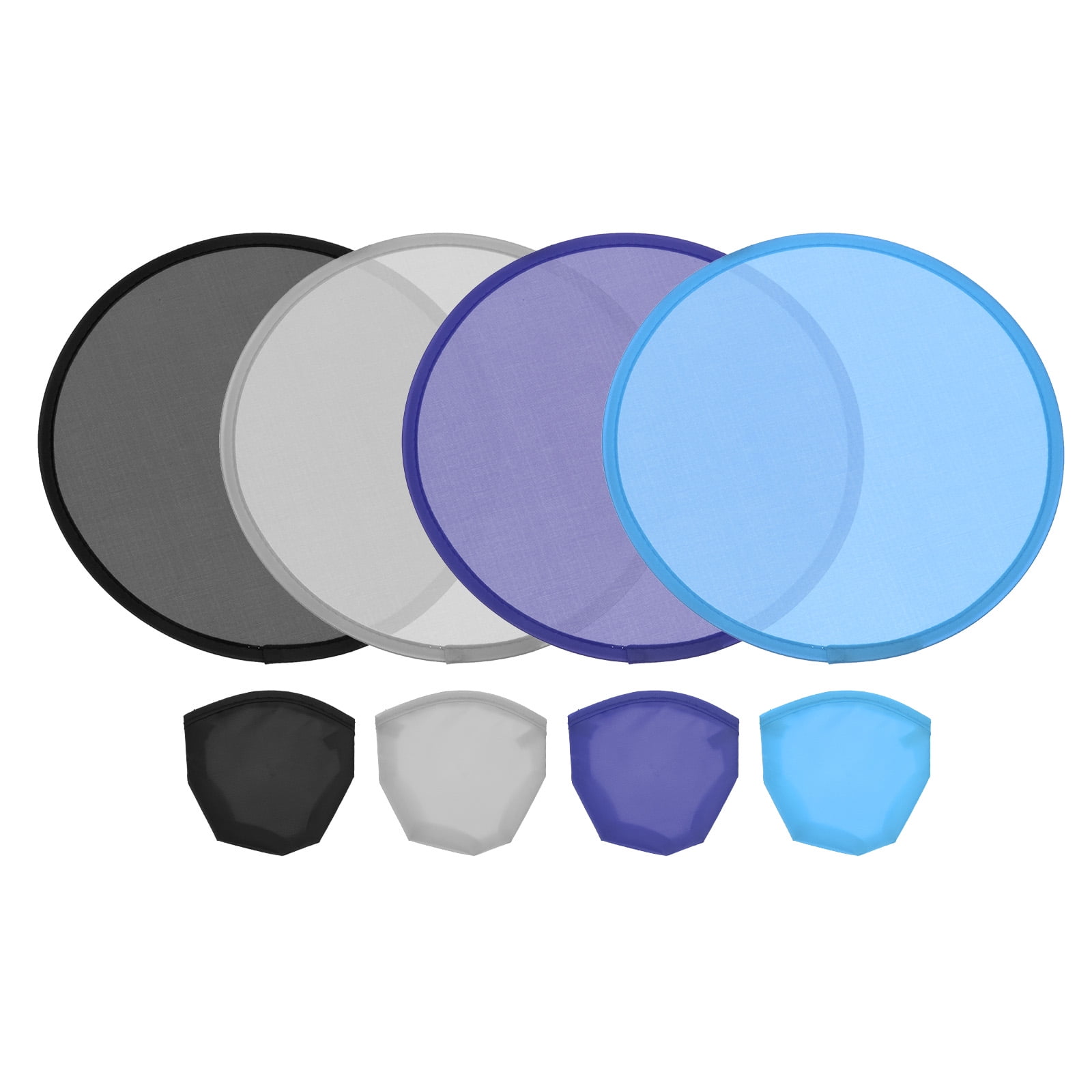 Uxcell 10" Foldable Flying Disc Folding Pocket Flying Disc Bulk Set 4 ...