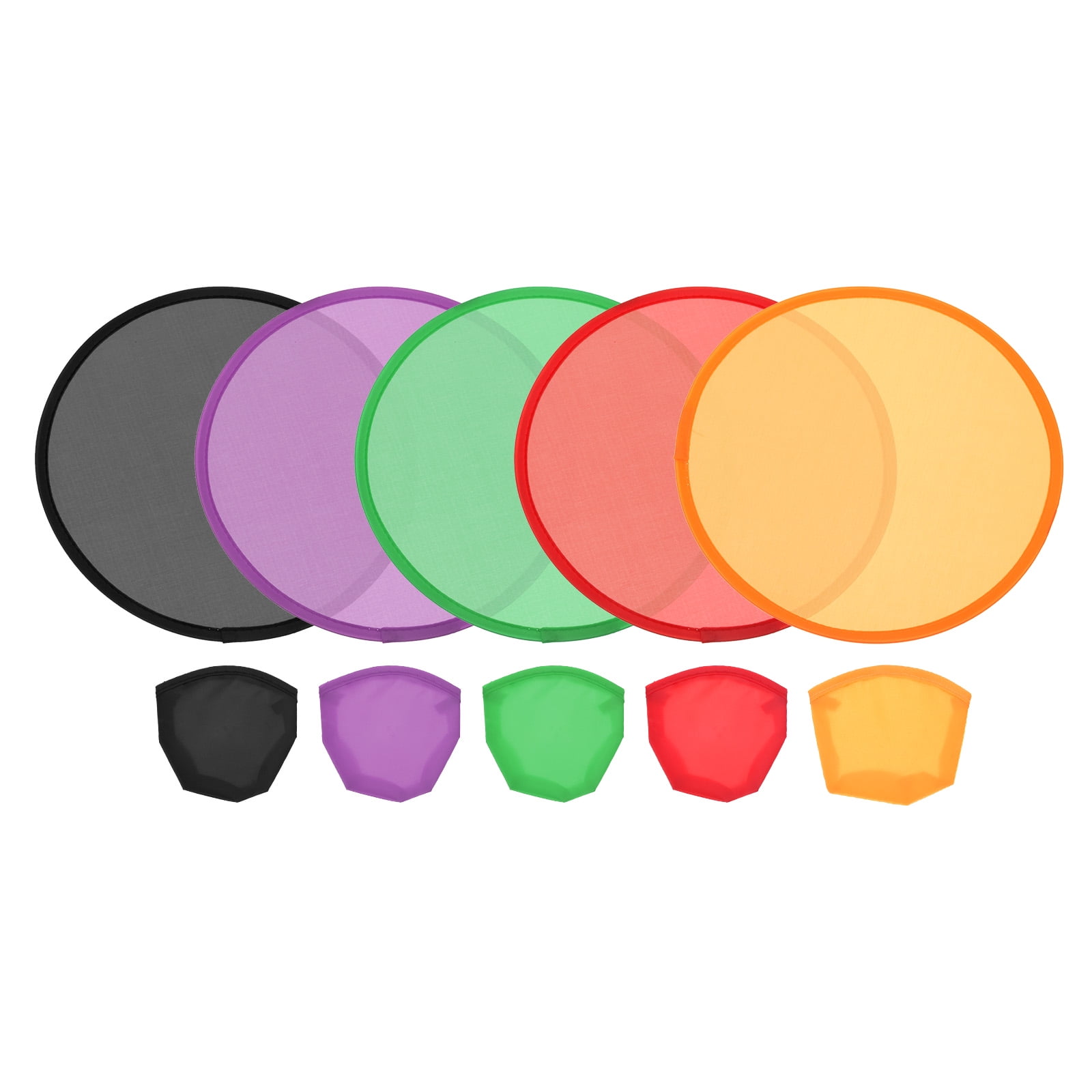 Uxcell 10" Foldable Flying Disc Folding Pocket Flying Disc Bulk Set 5 ...