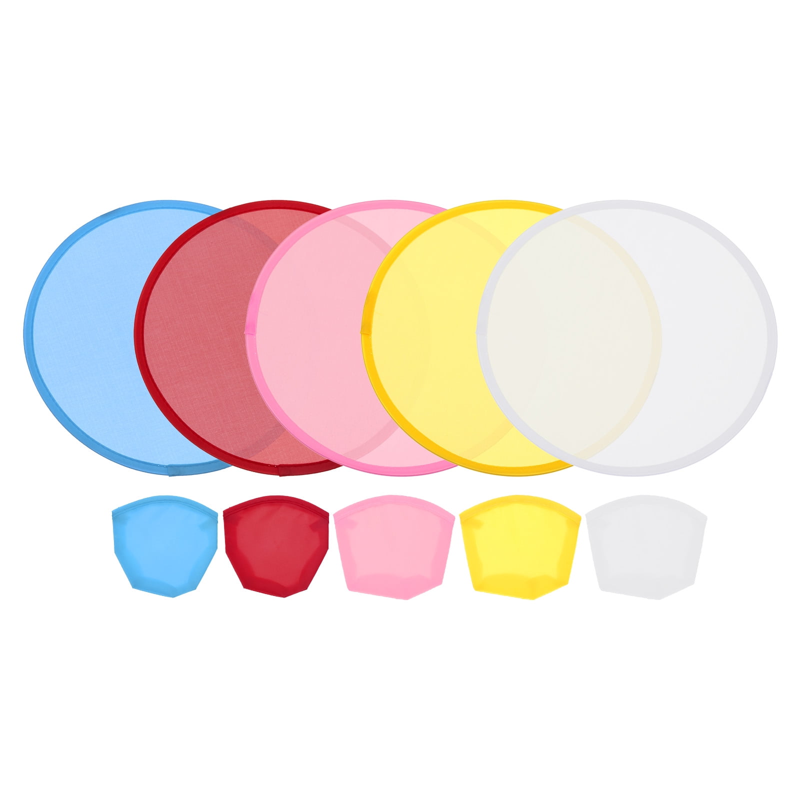 Uxcell 10" Foldable Flying Disc Folding Pocket Flying Disc Bulk Set 5 ...