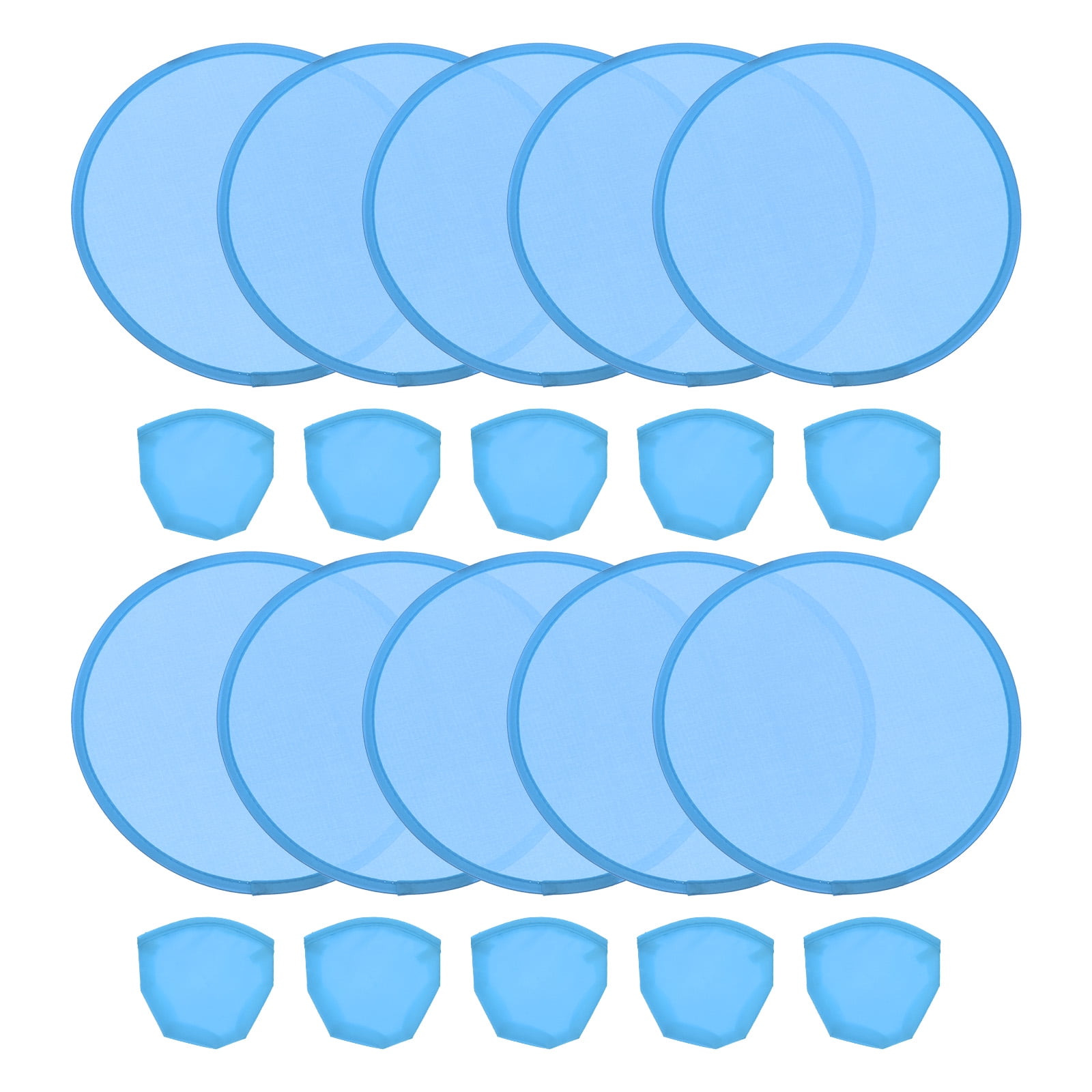 Uxcell 10" Foldable Flying Disc Folding Pocket Flying Disc Bulk Set ...