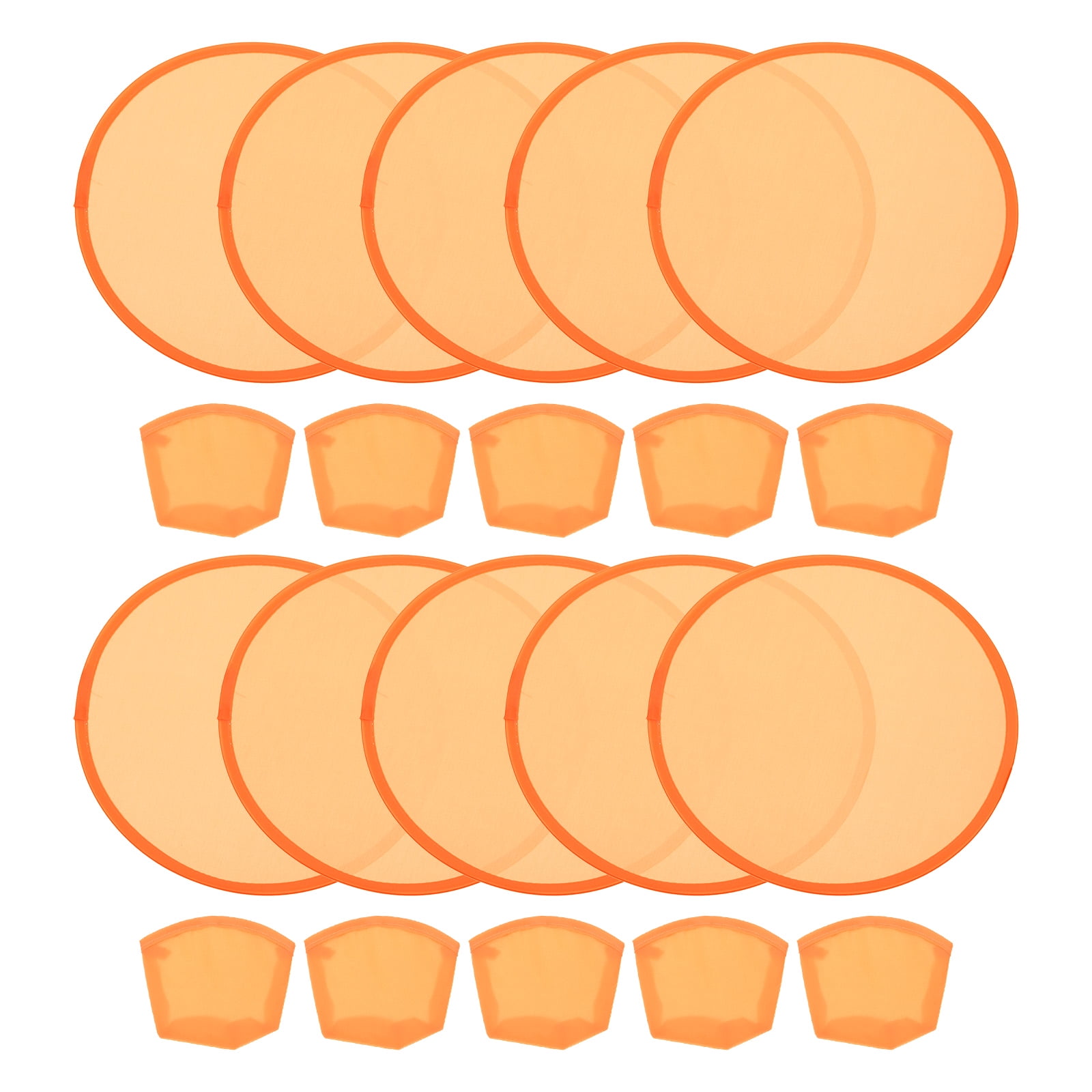 Uxcell 10" Foldable Flying Disc Folding Pocket Flying Disc Bulk Set ...