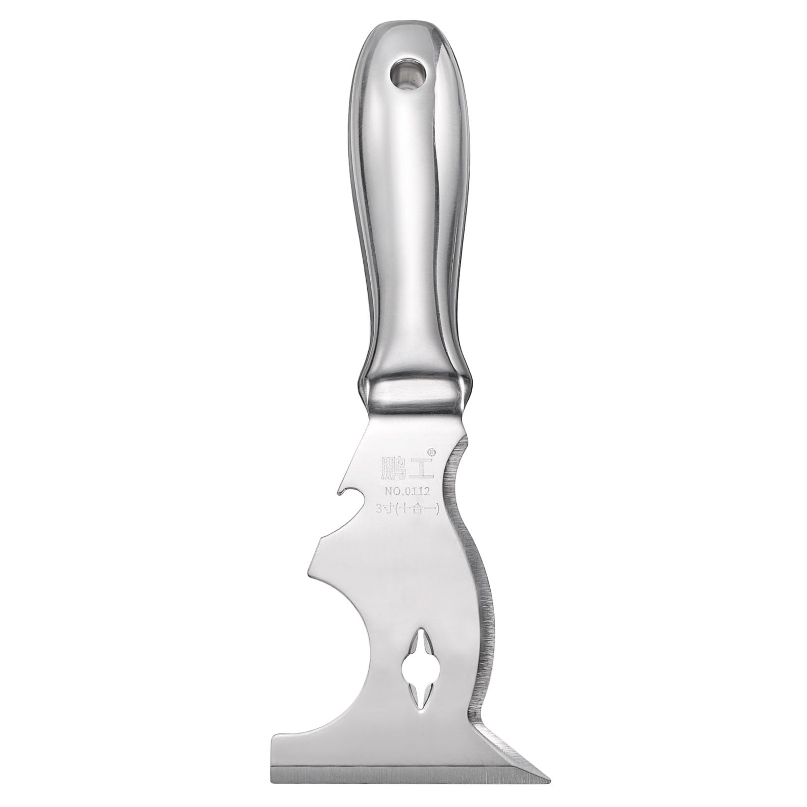 Uxcell 10-In-1 Paint Scraper 3" Stainless Steel One Piece Multi-Use ...
