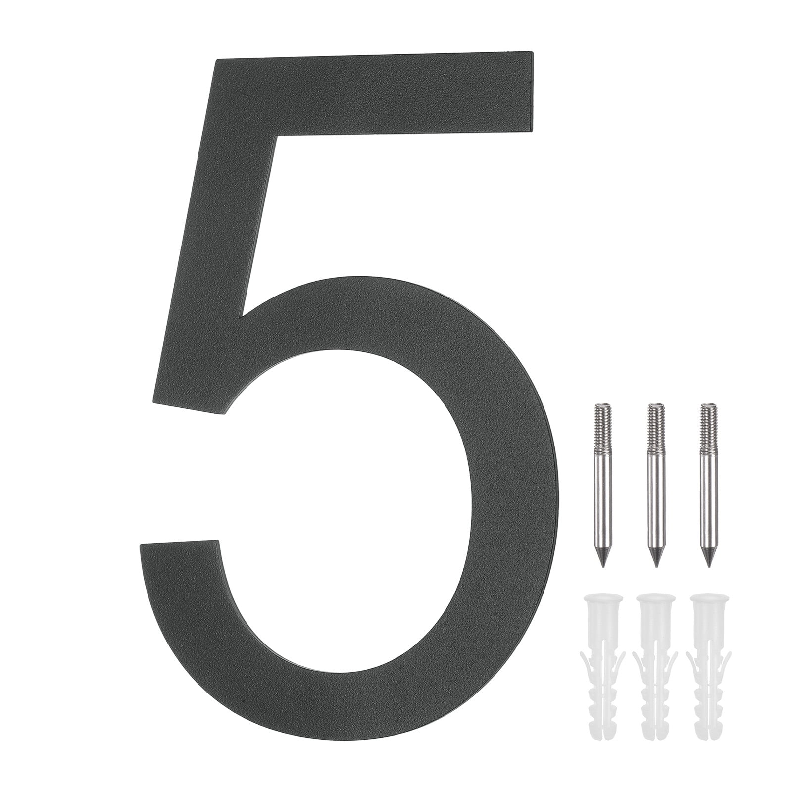 Uxcell 10 Inch 304 Stainless Steel Floating House Numbers, Modern House ...