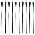 Uxcell 10 Inch DC Power Cable, 20 Pcs 5.5mm x 2.1mm Barrel Plug Socket ...