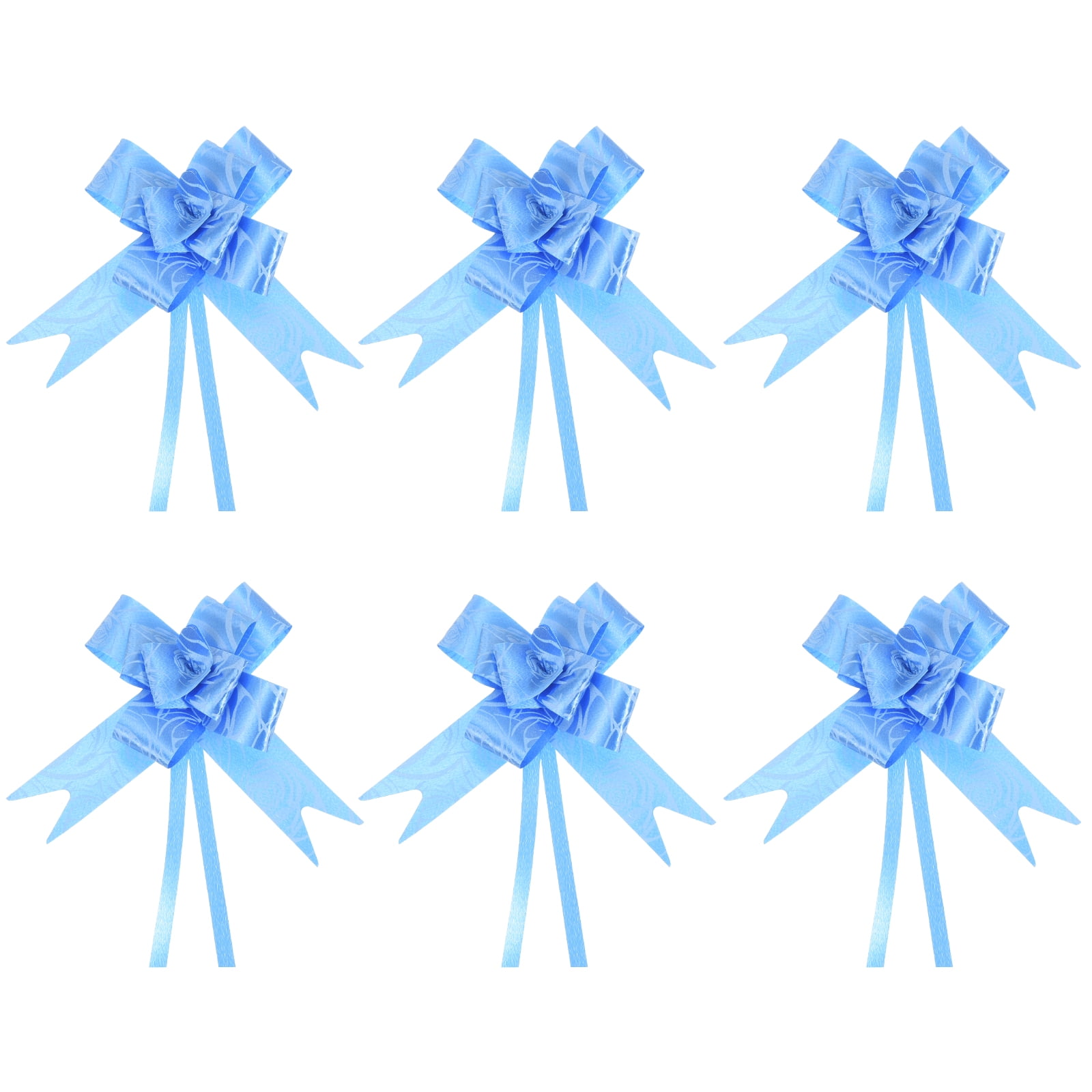 Uxcell 10 Inch Pull Bows Ribbon Gift Wrapping String Rose Pattern ...