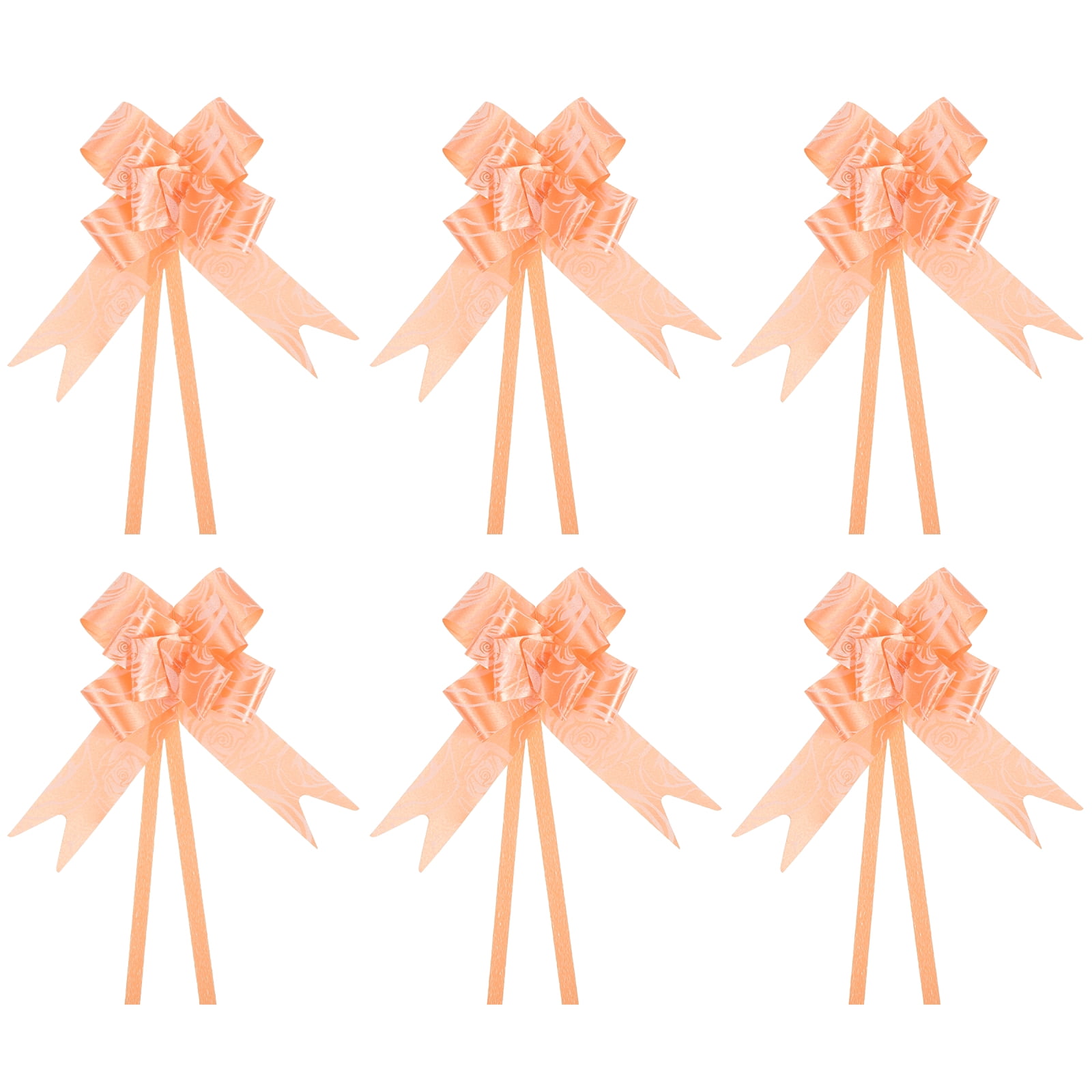 Uxcell 10 Inch Pull Bows Ribbon Gift Wrapping String Rose Pattern ...