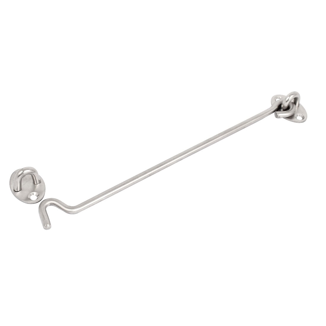 Uxcell 10" Length Stainless Steel Hook and Eye Clasp Window Door Lever ...