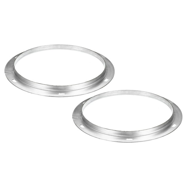 Uxcell 10" Metal Duct Connector Flange Straight Pipe Exhaust Flange ...