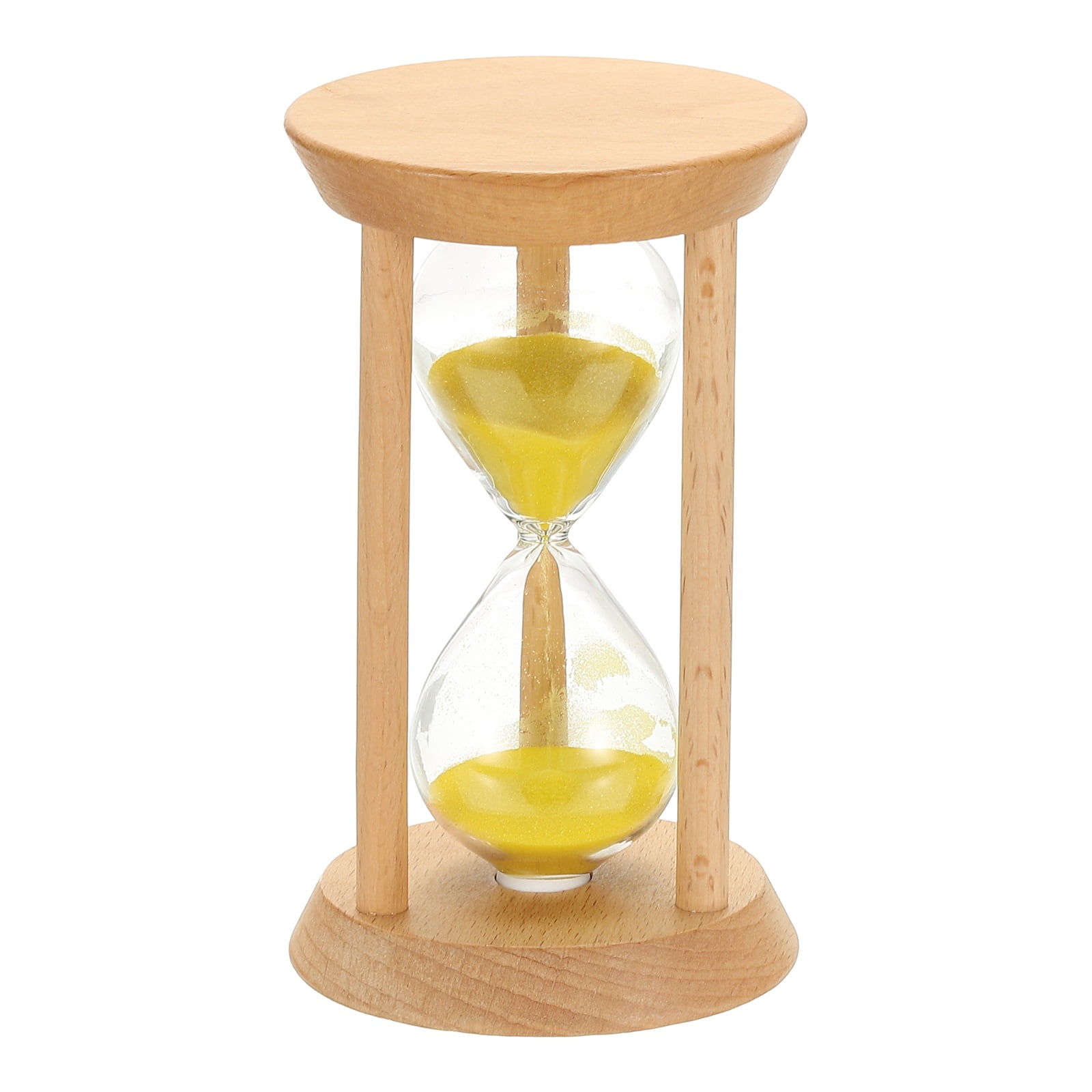 Uxcell 10 Minutes Sand Timer, 1 Pcs Wooden Sand Watch High Glass ...