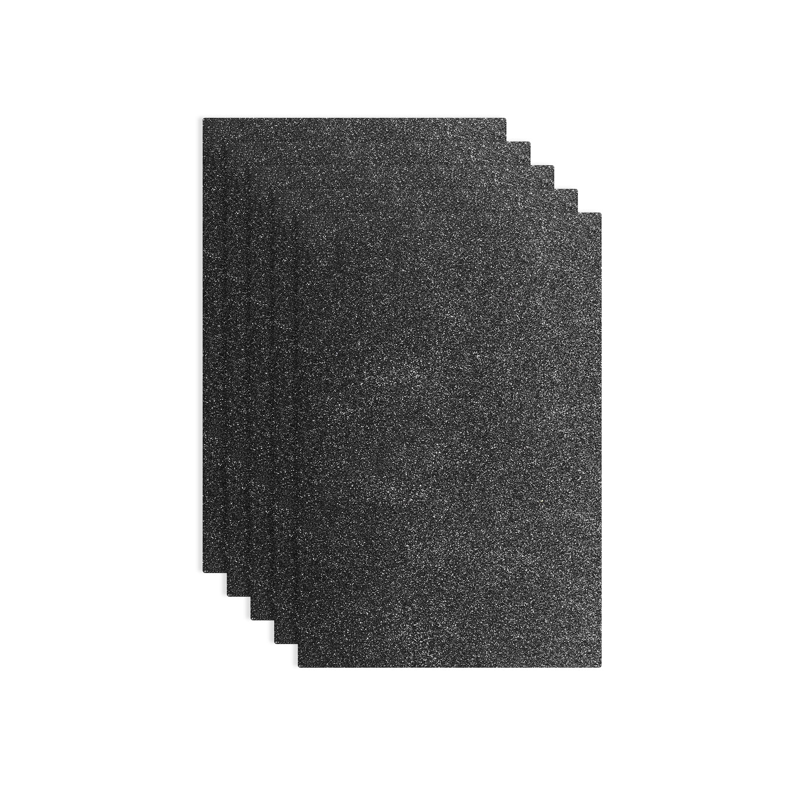 Uxcell 10 PCS White Glitters Foam Sheets 8x12 Self-Adhesive Sparkle EVA ...