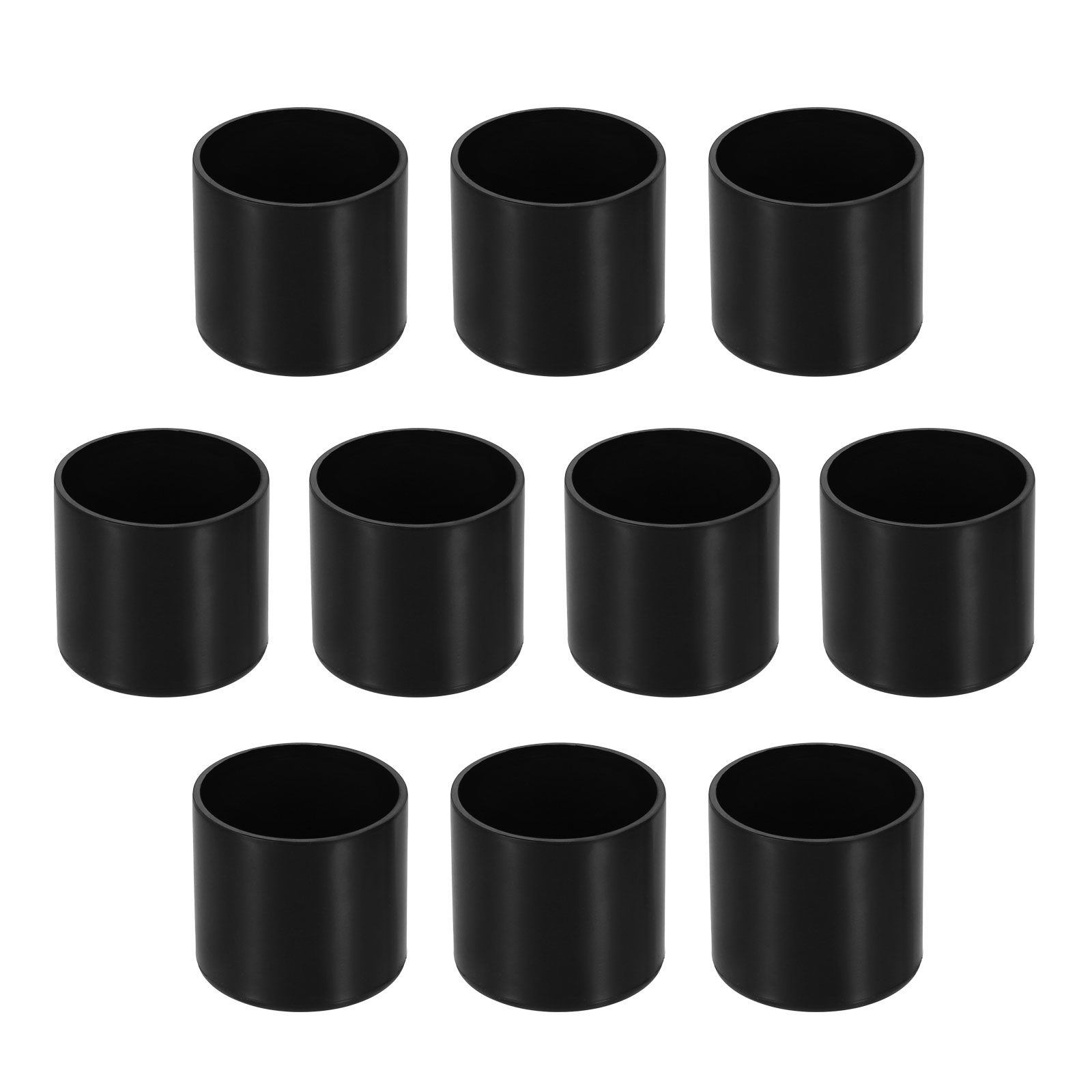 Uxcell 10 Pack 1.1 x 1.1 Inch Round PVC Furniture Leg Caps, Chair Leg ...