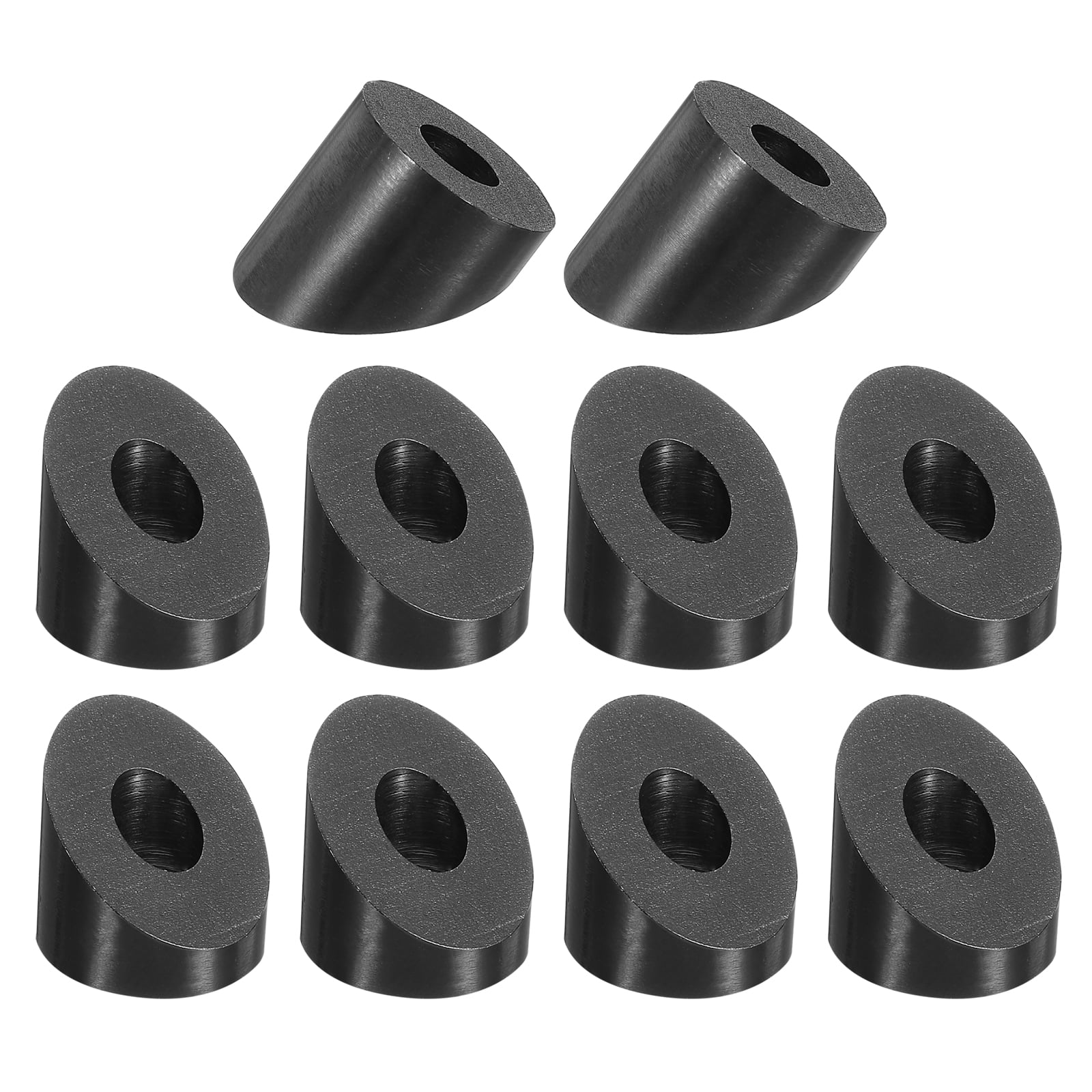 Uxcell 10 Pack 1/4 Inch 37 Degree Angle Beveled Washer, Black - Walmart.com