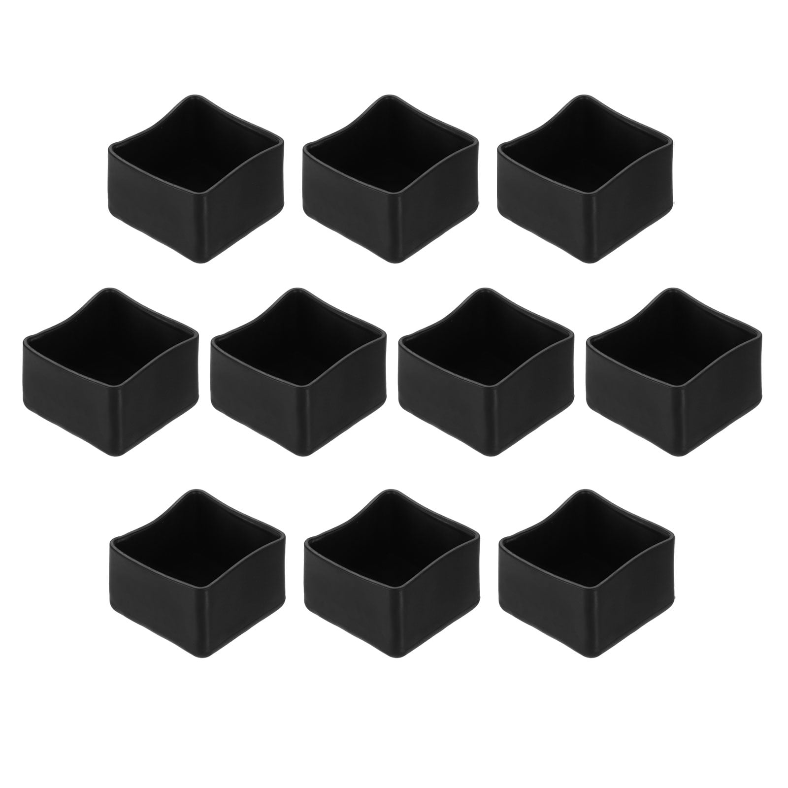 Uxcell 10 Pack 1.57 x 1.57 Inch Square PVC Furniture Leg Caps, Chair ...