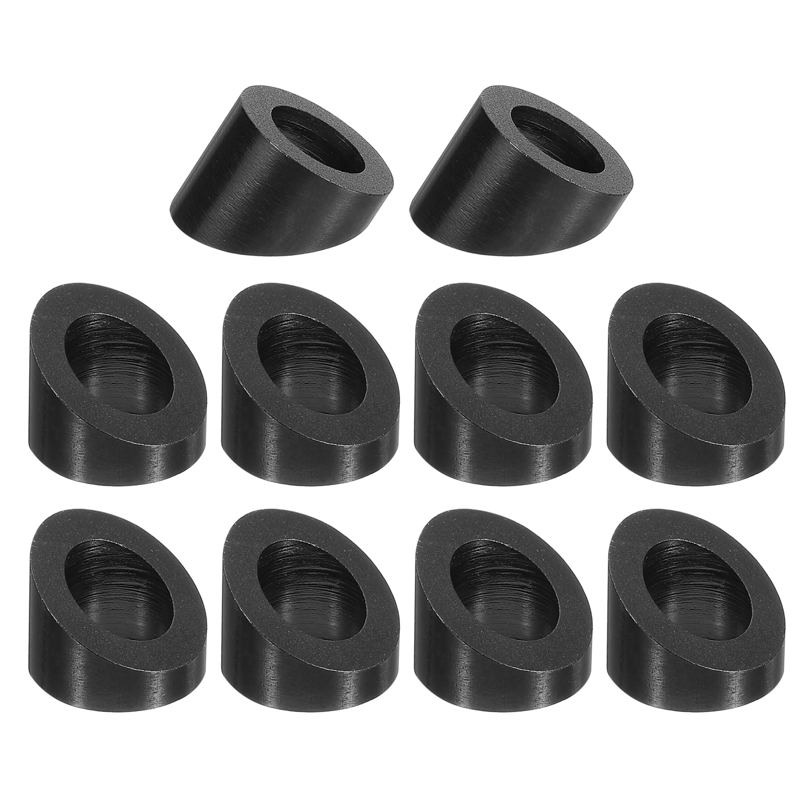 Uxcell 10 Pack 3/8 Inch 30 Degree Angle Beveled Washer, Black - Walmart.com