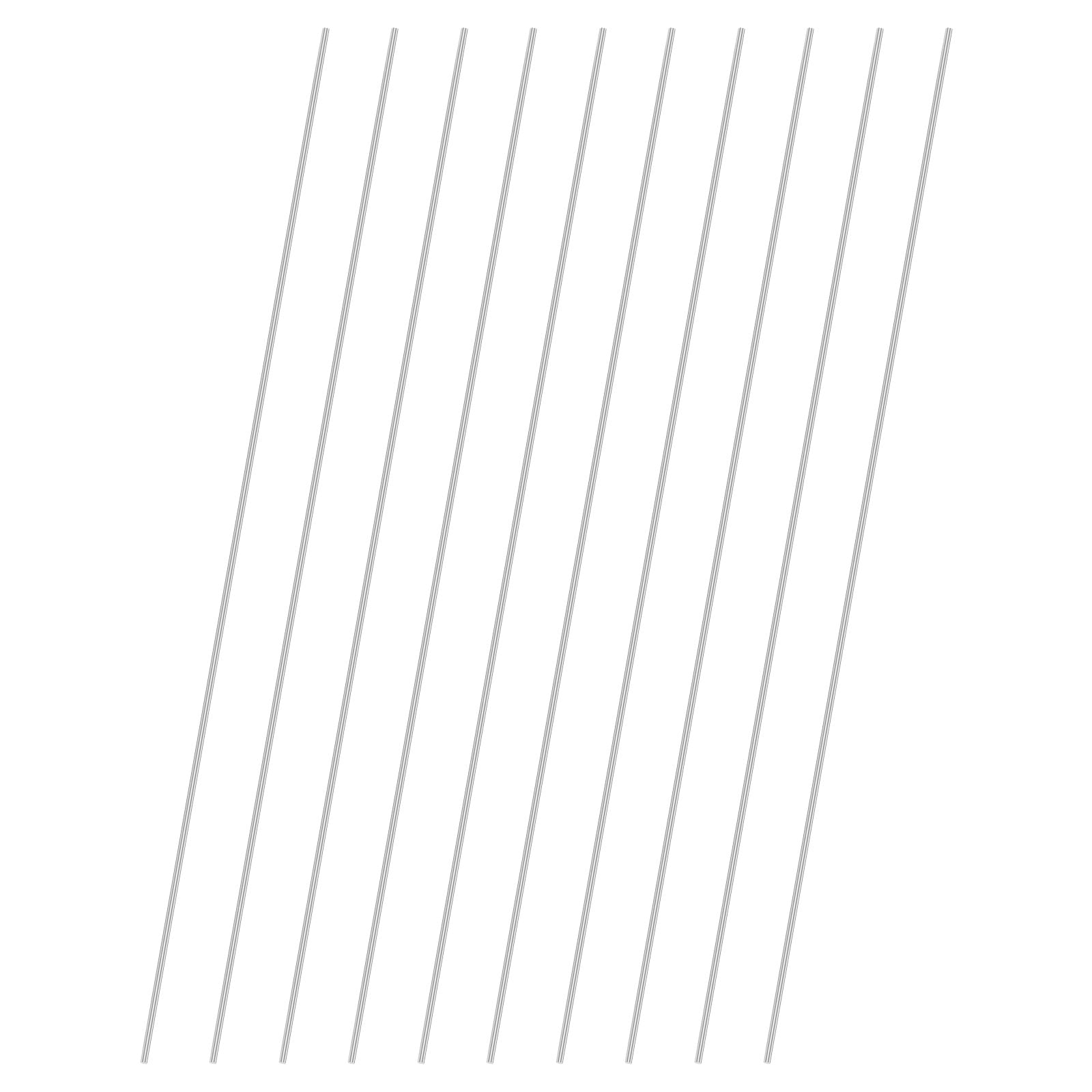 Uxcell 10-Pack 304 Stainless Steel Solid Round Rod, 1.5x250mm Metal ...