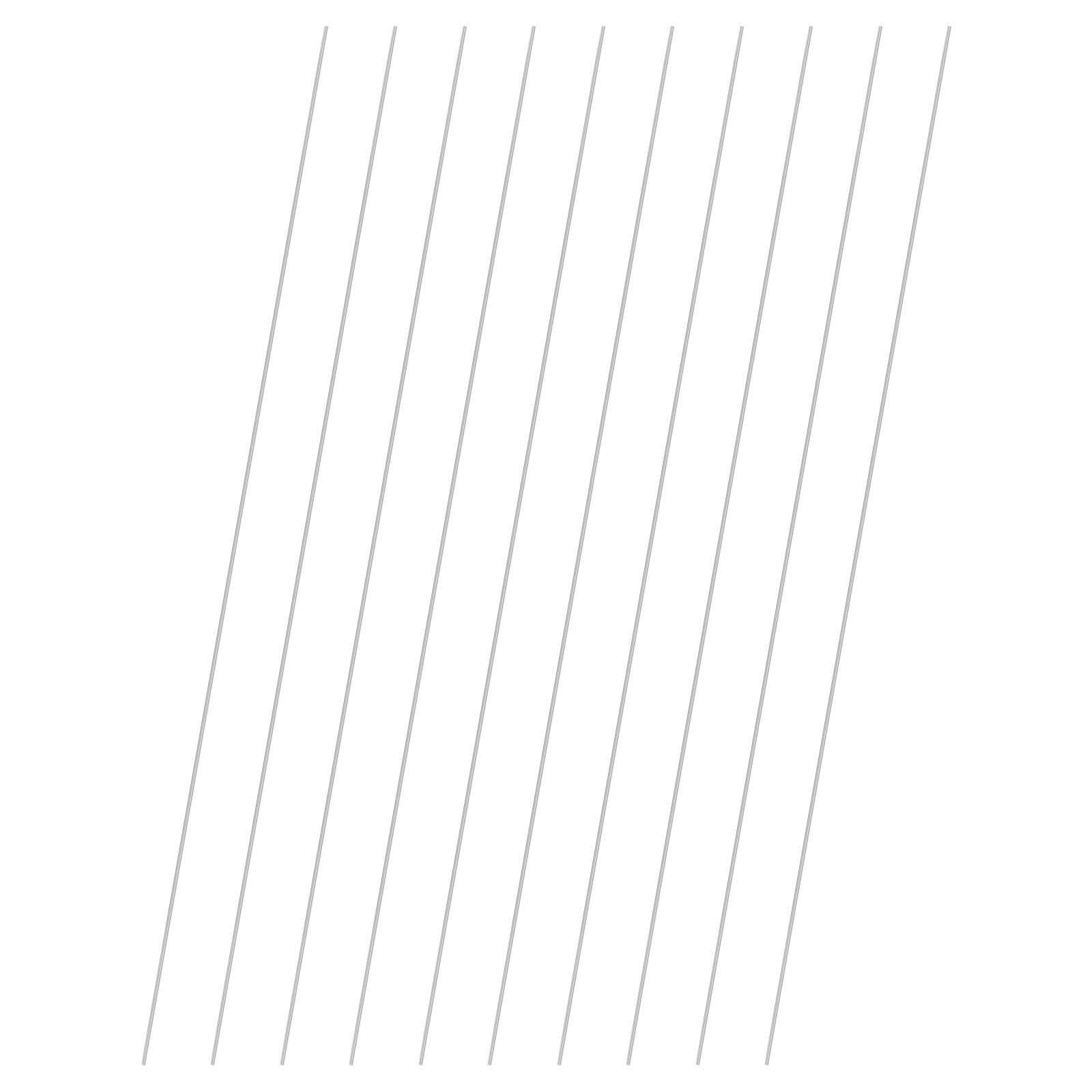 Uxcell 10-Pack 304 Stainless Steel Solid Round Rod, 1.6x400mm Metal ...