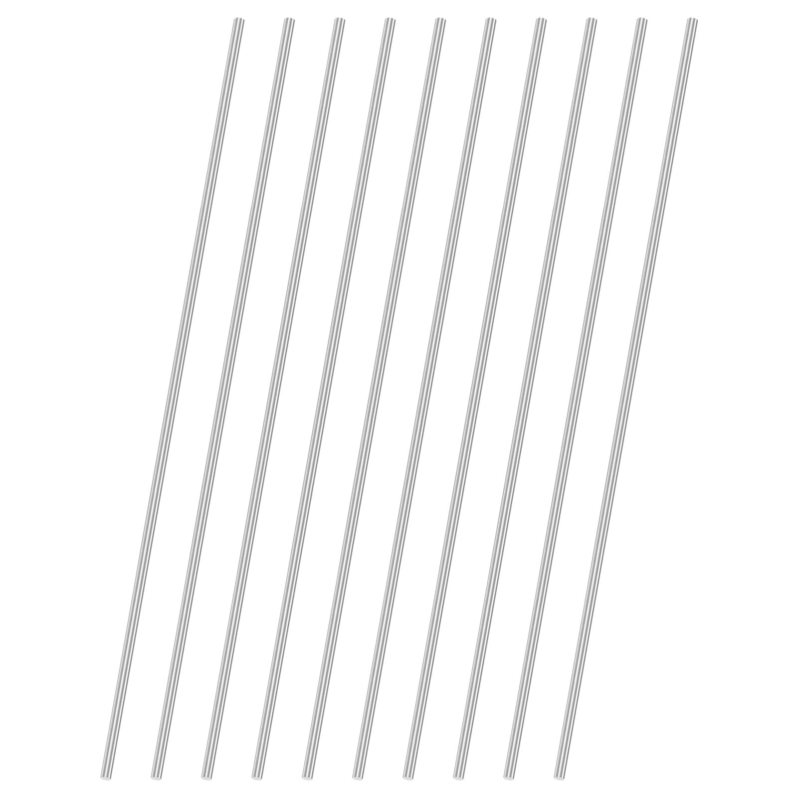 Uxcell 10-Pack 304 Stainless Steel Solid Round Rod, 2.5x200mm Metal ...