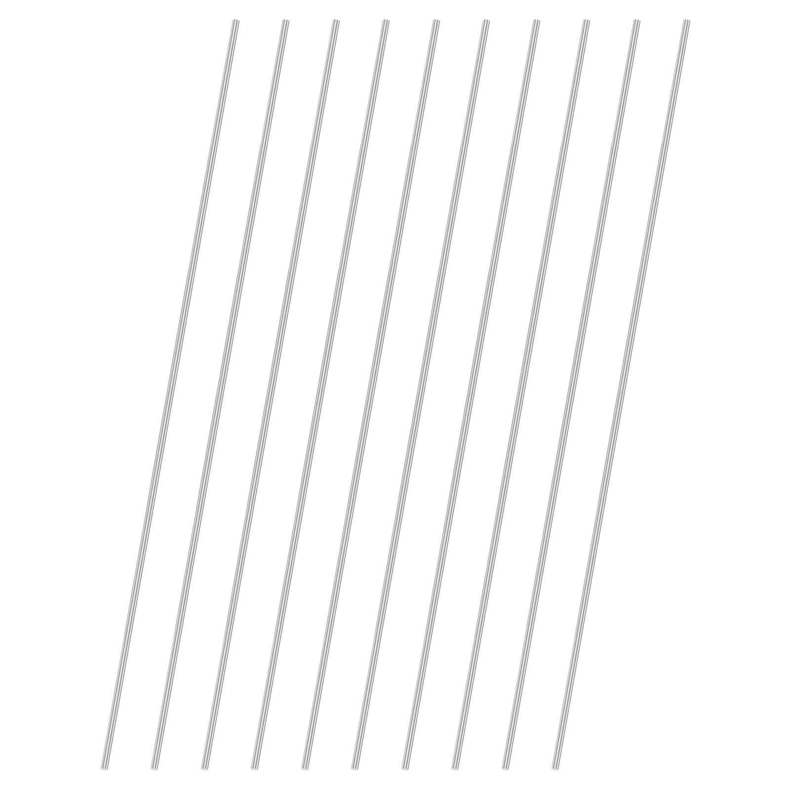 Uxcell 10-Pack 304 Stainless Steel Solid Round Rod, 2.5x300mm Metal ...