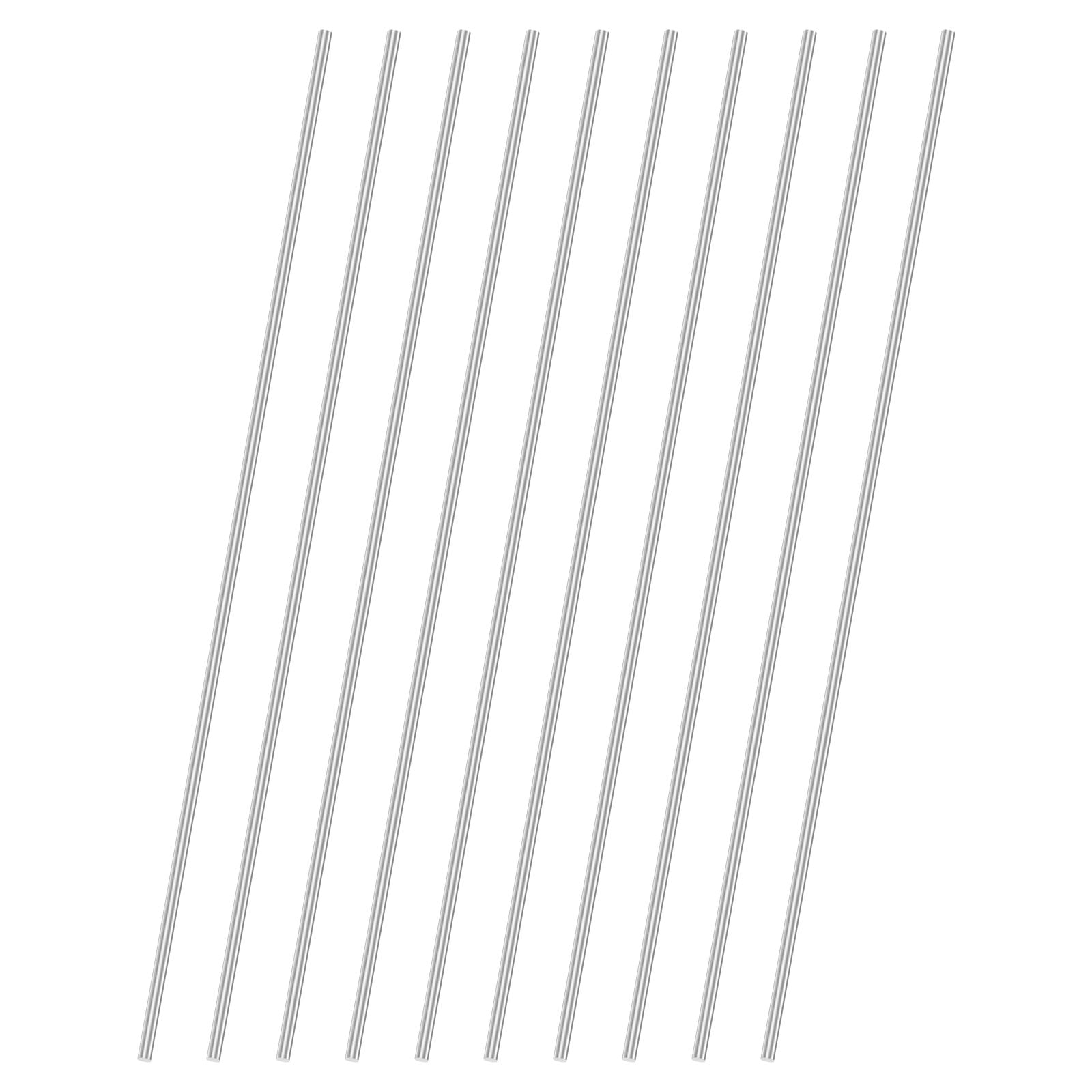Uxcell 10-Pack 304 Stainless Steel Solid Round Rod, 2x150mm Metal Solid ...