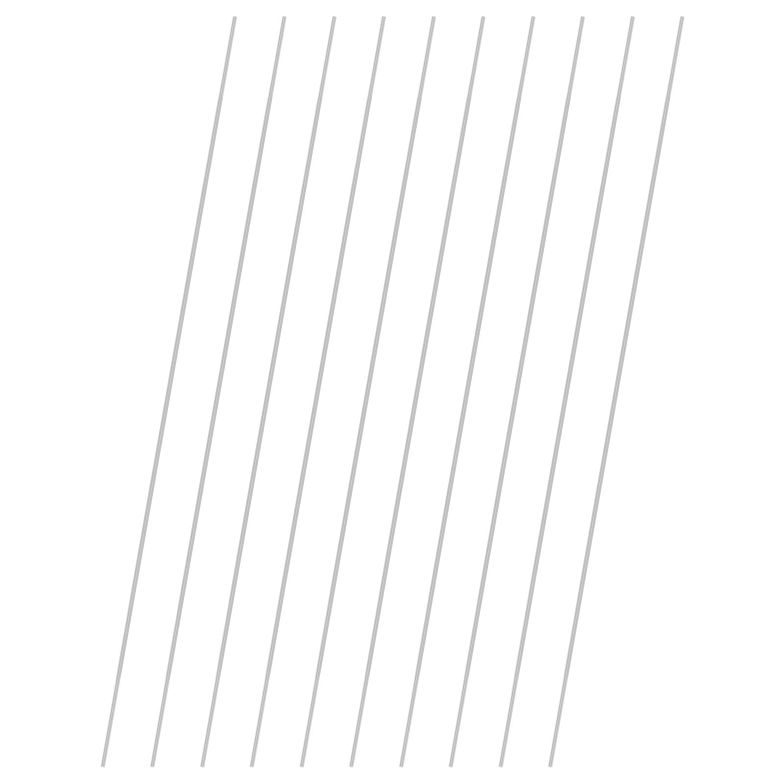 Uxcell 10-Pack 304 Stainless Steel Solid Round Rod, 2x450mm Metal Solid ...