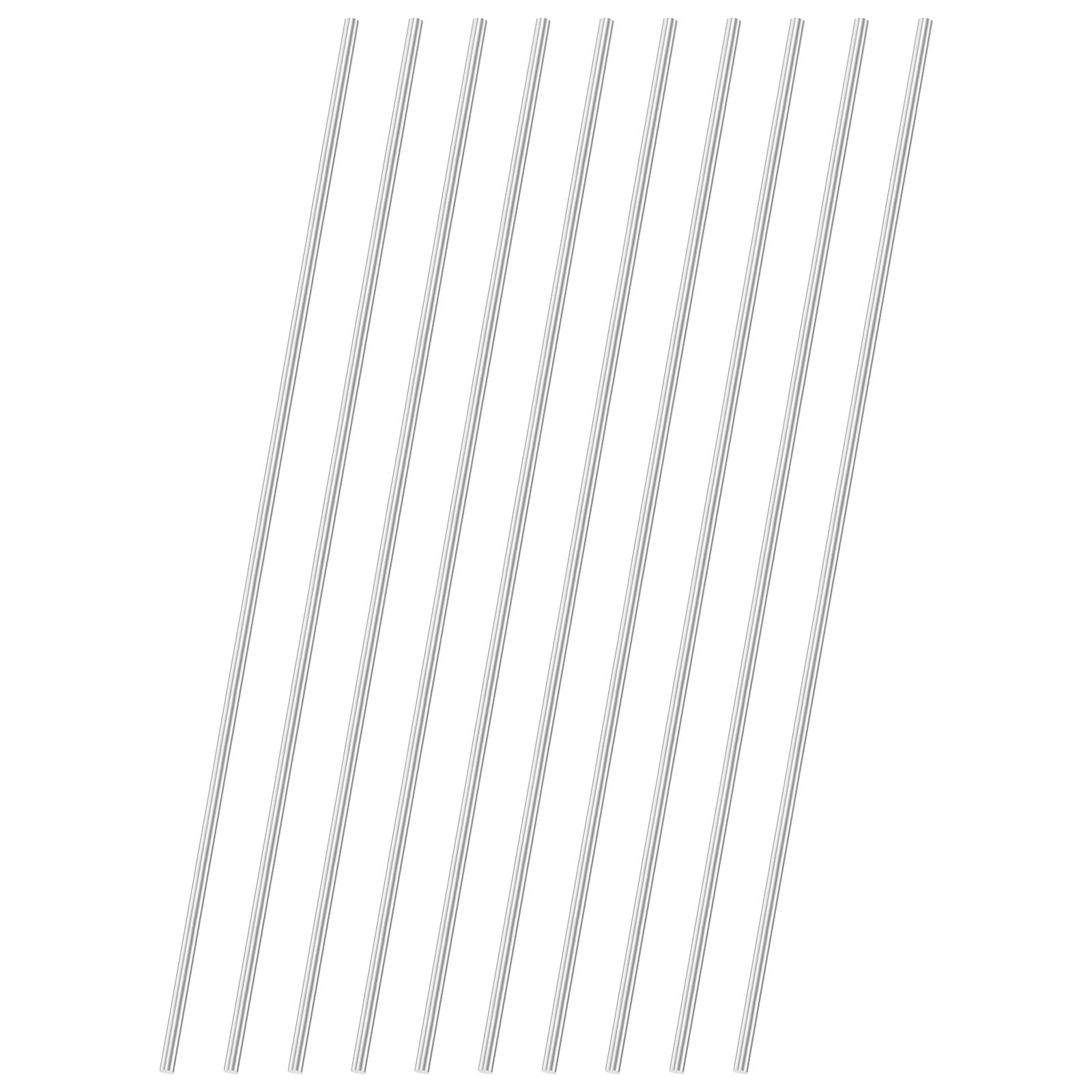 Uxcell 10-Pack 304 Stainless Steel Solid Round Rod, 4x300mm Metal Solid ...