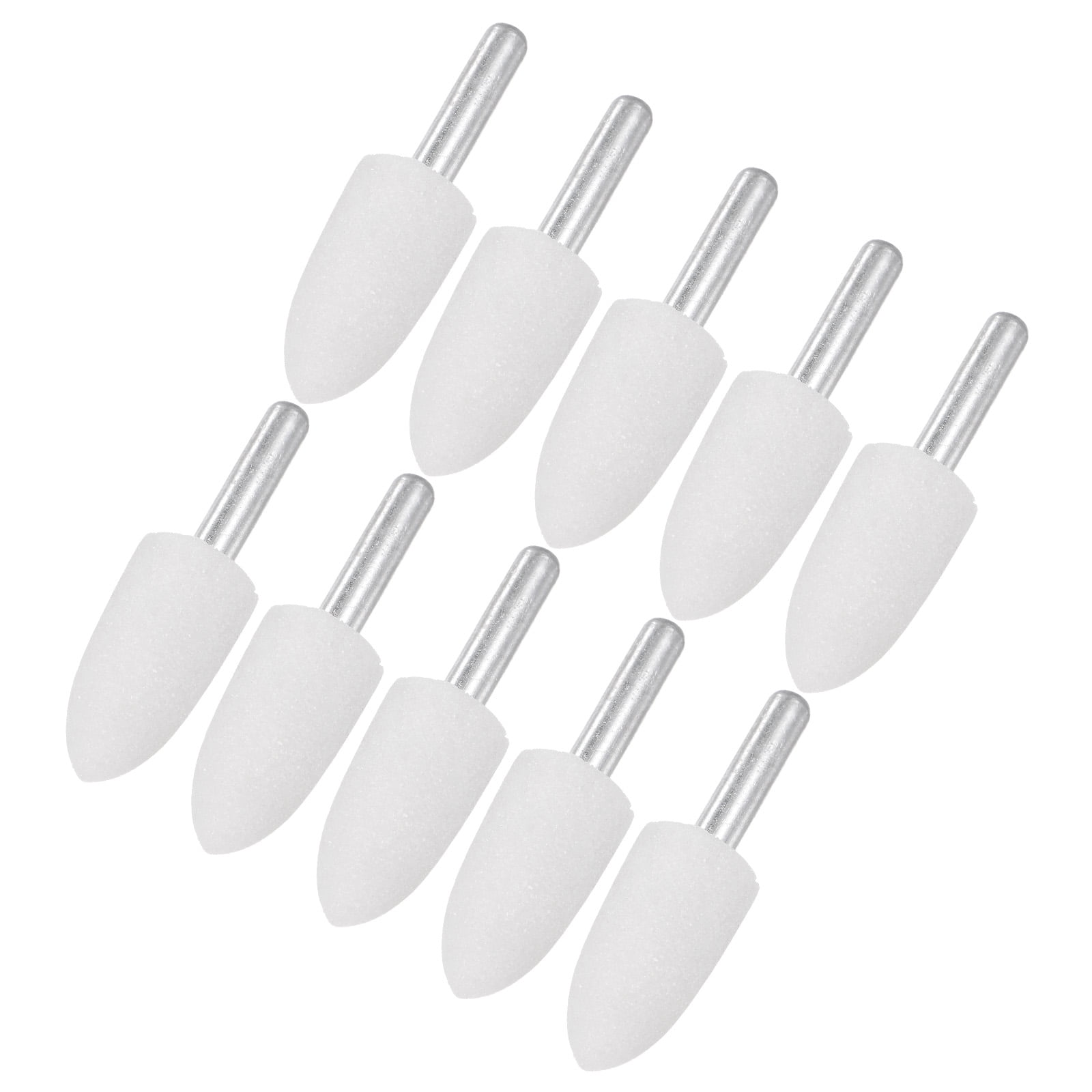 Uxcell 10-Pack Abrasive Mounted Stone Grinding Bits, 1/4 IN(6mm) Shank ...