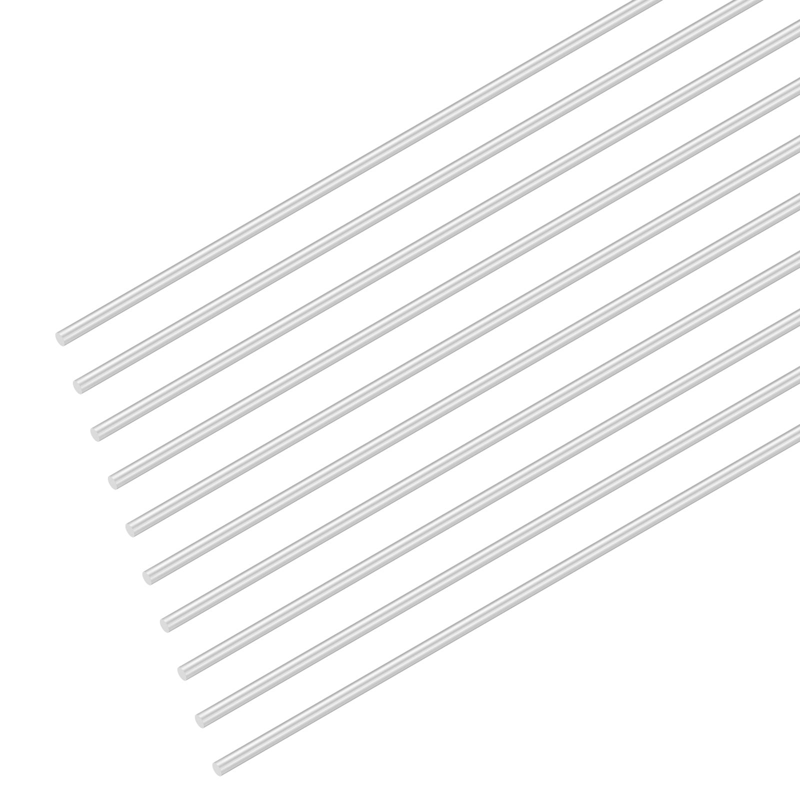 Uxcell 10-Pack Aluminum Round Rod 1.5mm x 100mm 6061 Aluminum for DIY ...