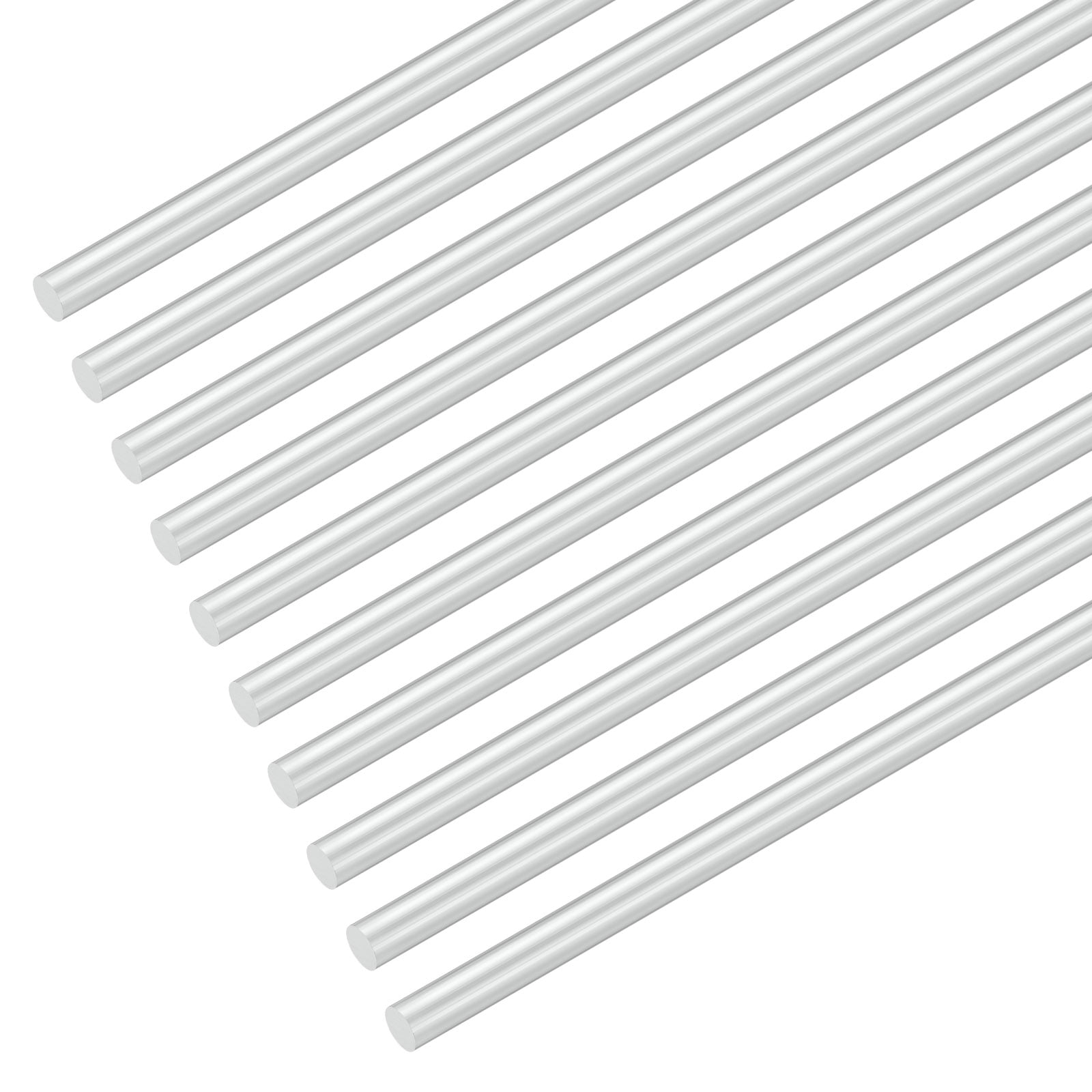 Uxcell 10-Pack Aluminum Round Rod 4mm x 100mm 6061 Aluminum for DIY ...