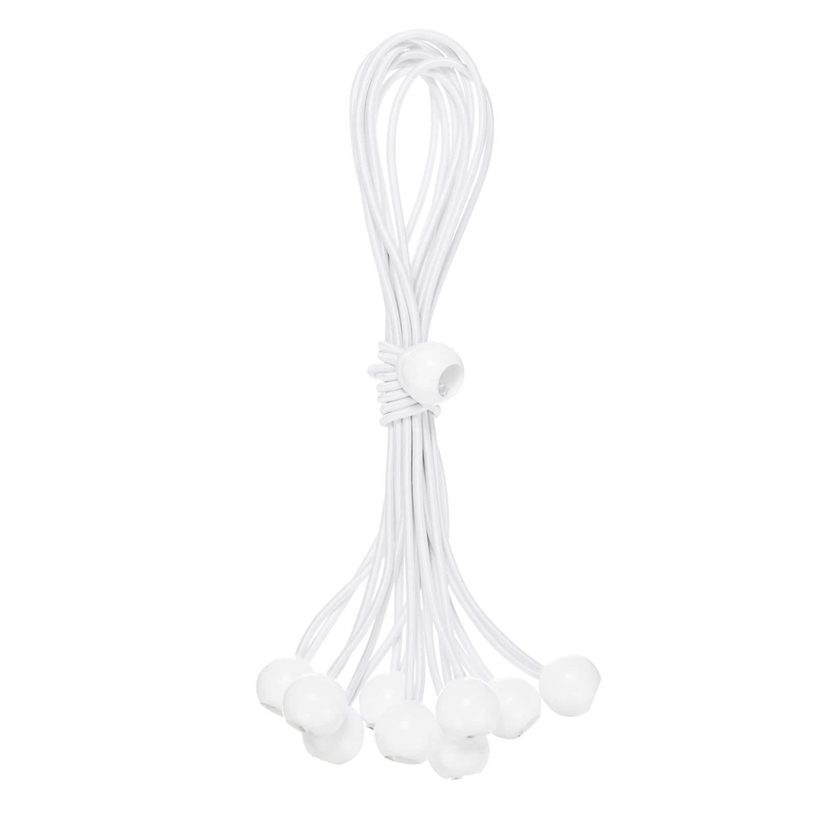Uxcell 10-Pack Ball Bungee Cords, 12 Inch High Elastic Canopy Tarp Tie ...