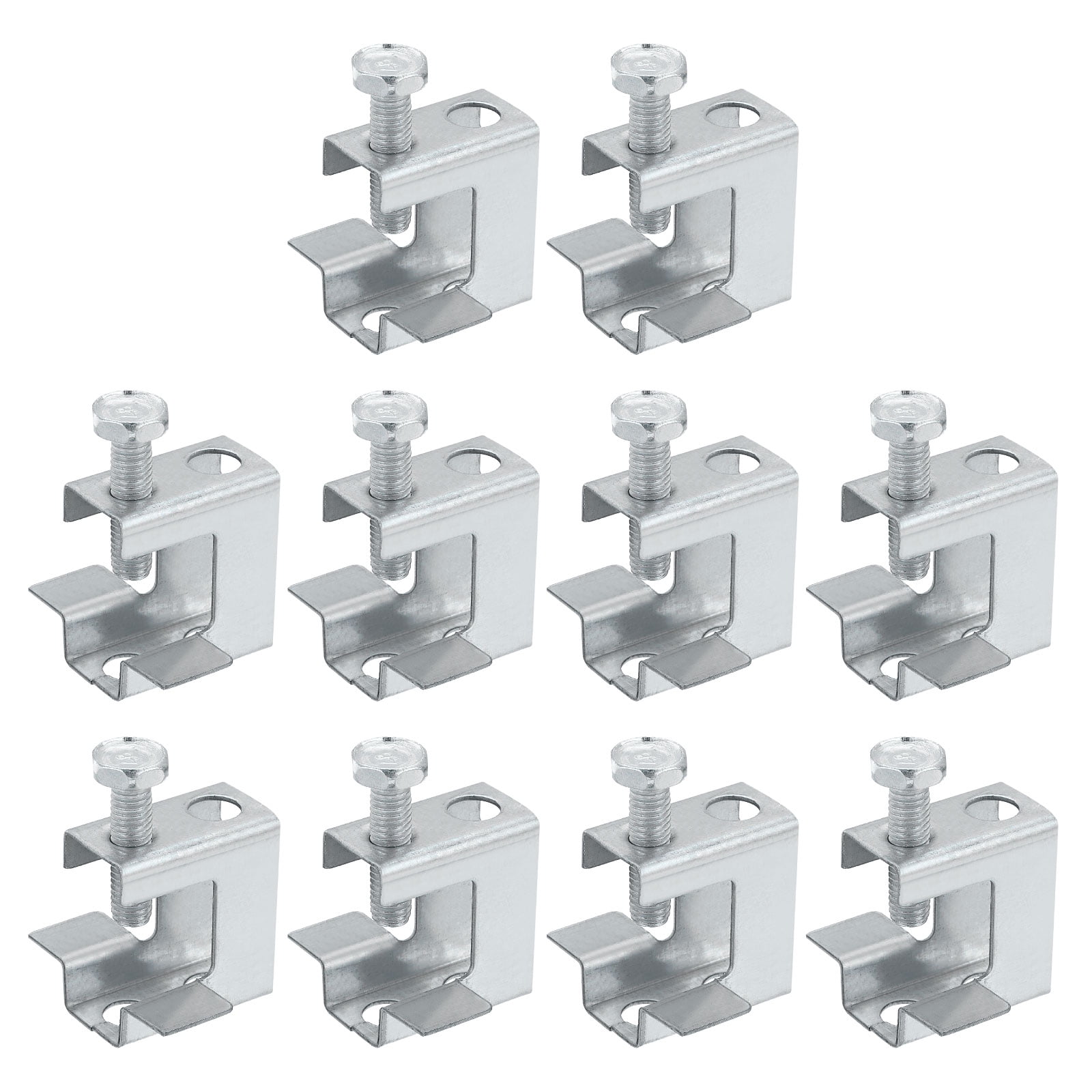 Uxcell 10 Pack Beam Clamp, 0.79 Inch Wide Jaw Opening C Clamps Metal ...