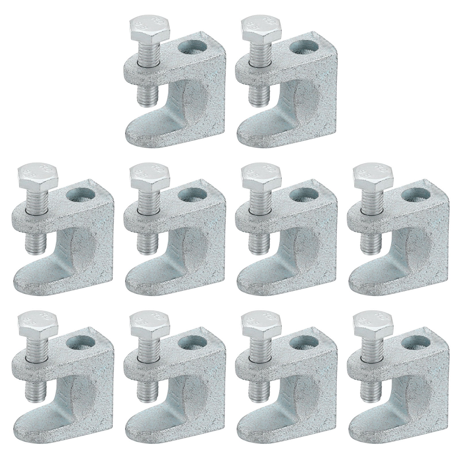 Uxcell 10 Pack Beam Clamp, 0.98 Inch Wide Jaw Opening C Clamps Metal ...