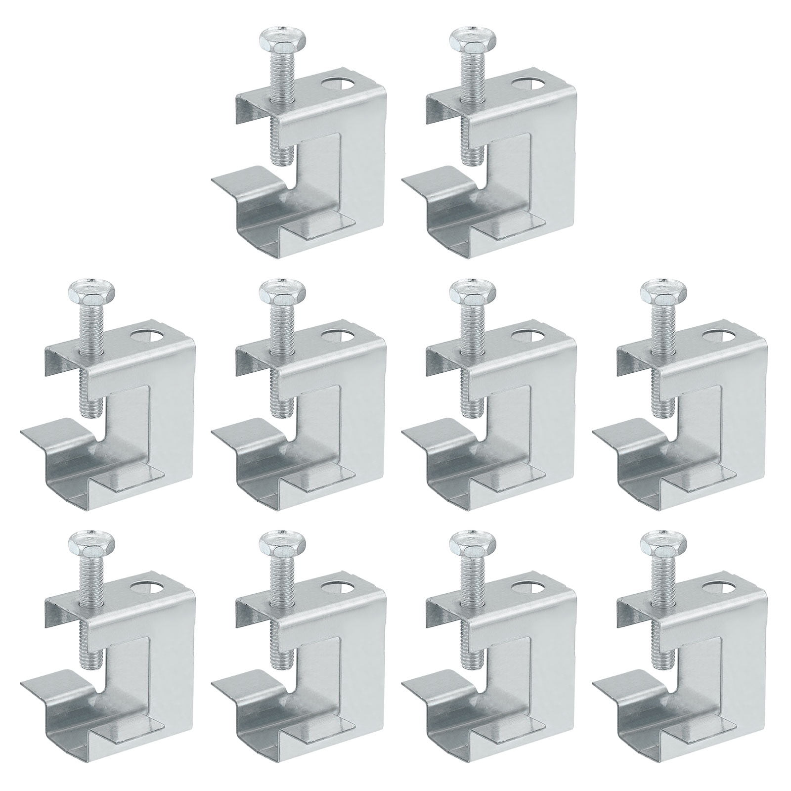 Uxcell 10 Pack Beam Clamp, 0.98 Inch Wide Jaw Opening C Clamps Metal ...