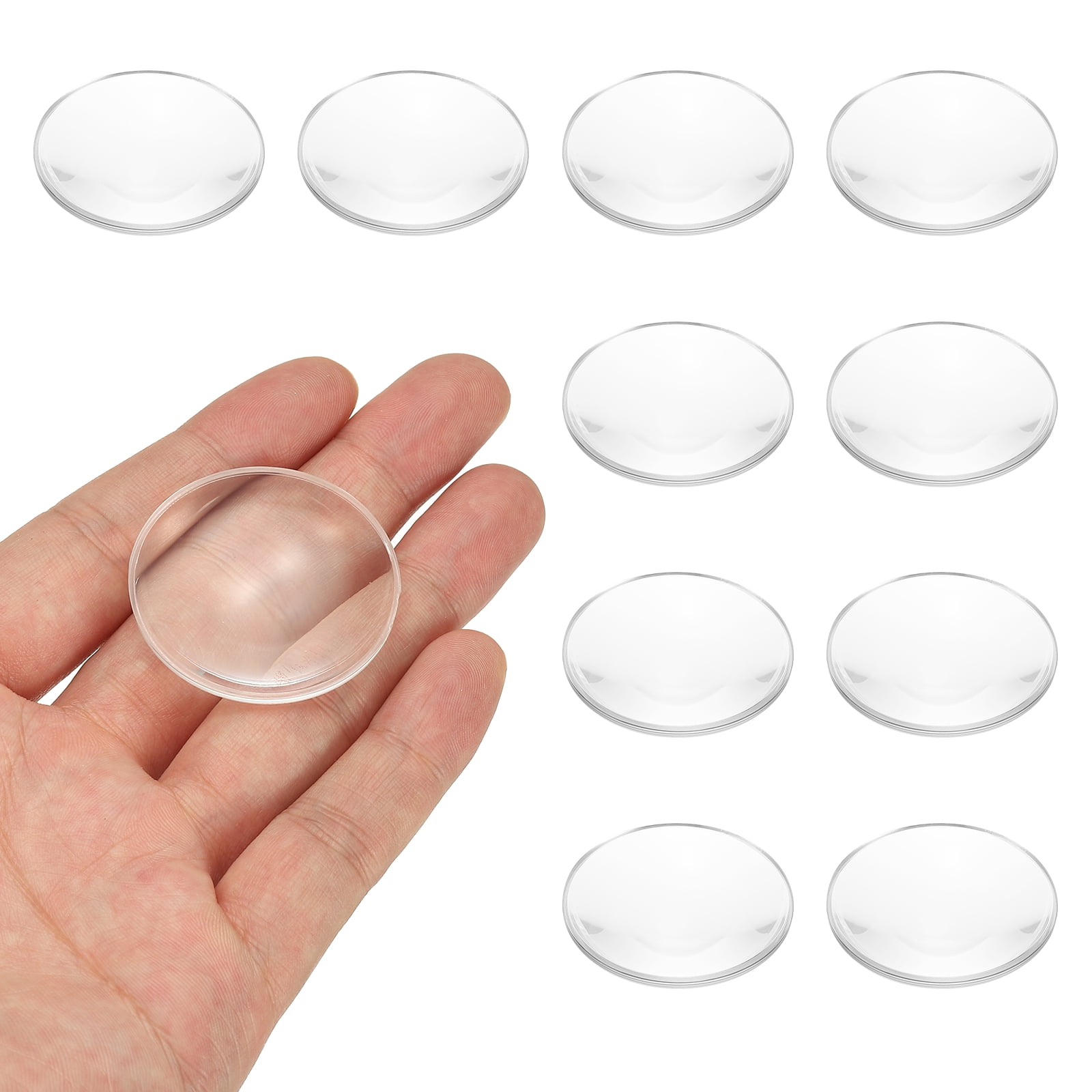 Uxcell 10 Pack Biconvex Lens, 37mm Dia. 42mm Focal Length Aspheric ...