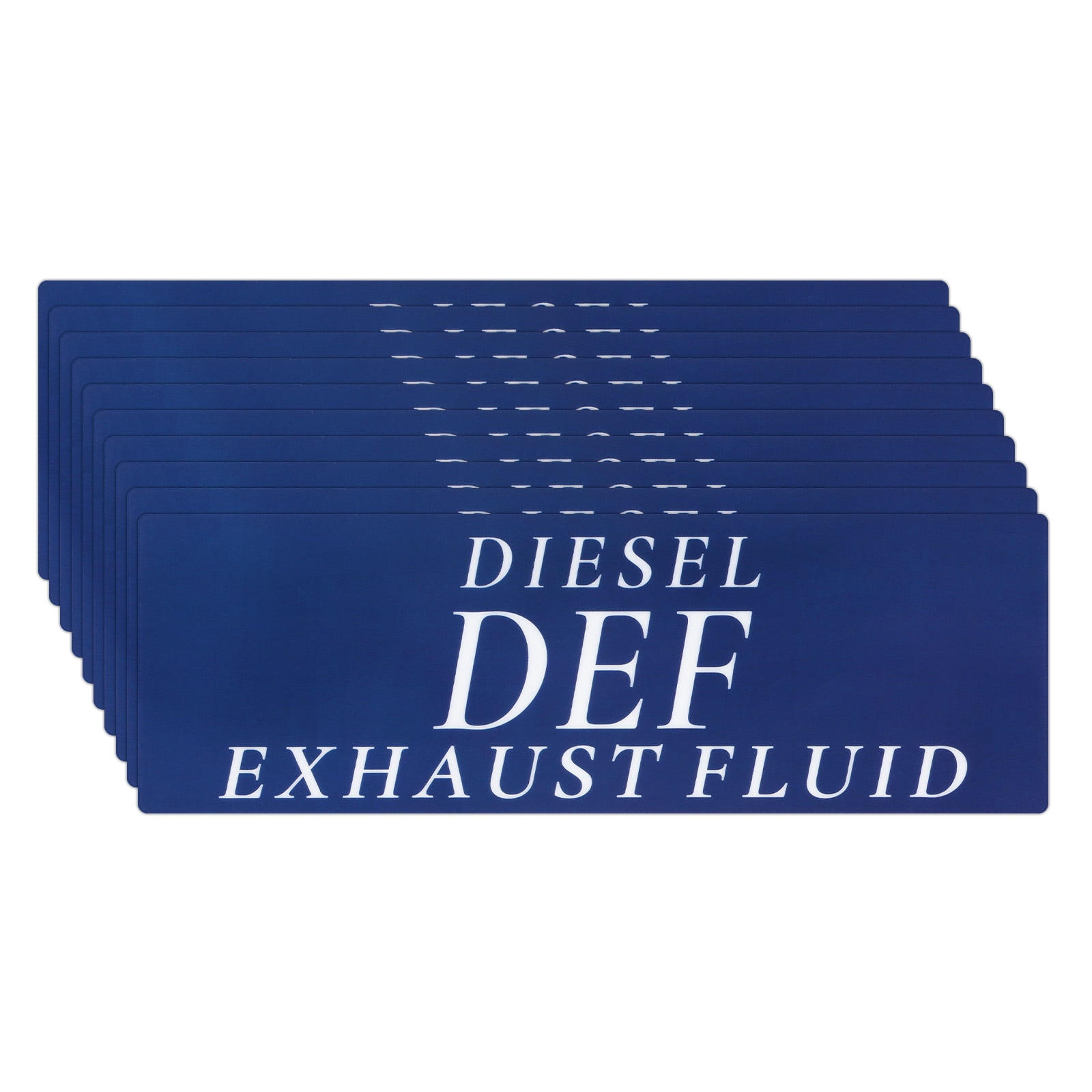 Uxcell 10-Pack Blue Diesel DEF Exhaust Fluid Sticker, 6x2" DEF Label ...