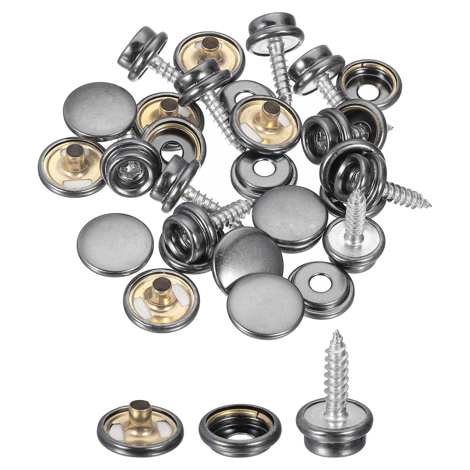 Uxcell 10 Pack Canvas Snap Kit, Fastener Tool Marine Grade Boat Canvas ...