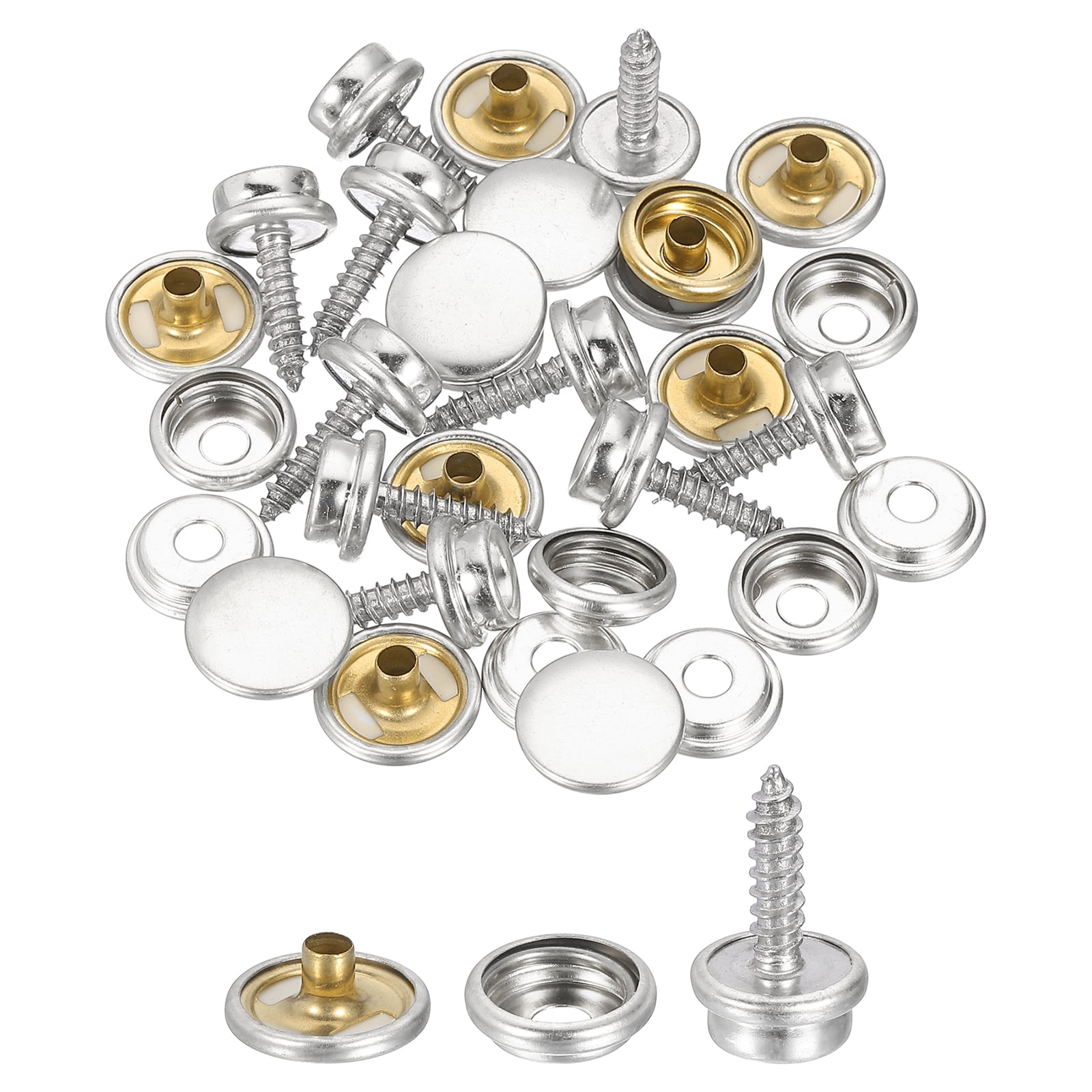 Uxcell 10 Pack Canvas Snap Kit, Fastener Tool Marine Grade Boat Canvas ...