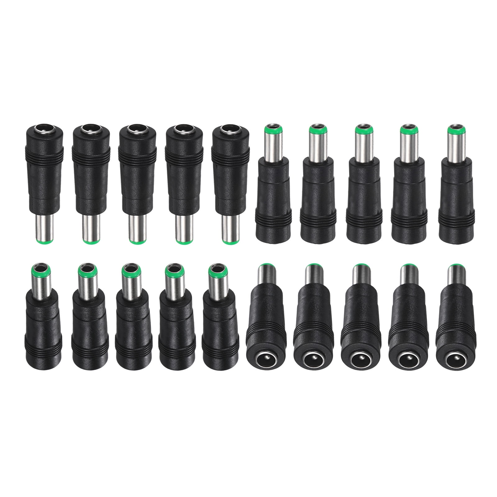 Uxcell 10-Pack DC DC Plug Connectors 5.5x2.1mm Female to 4.0x1.7mm Male ...