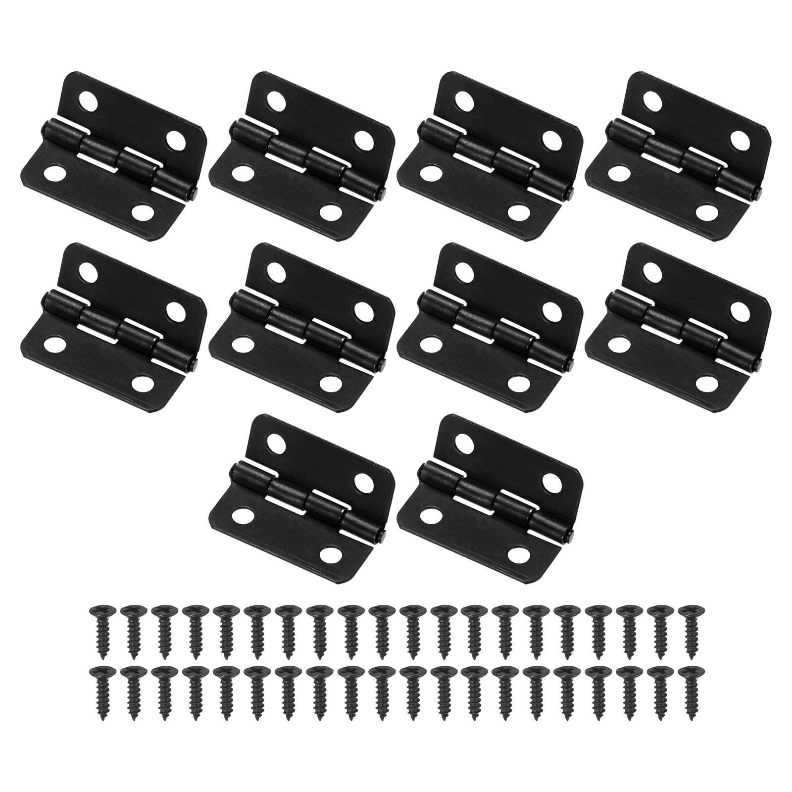 Uxcell 10-Pack Door Hinges, 5/7in (18mm) Electroplated Iron Interior ...