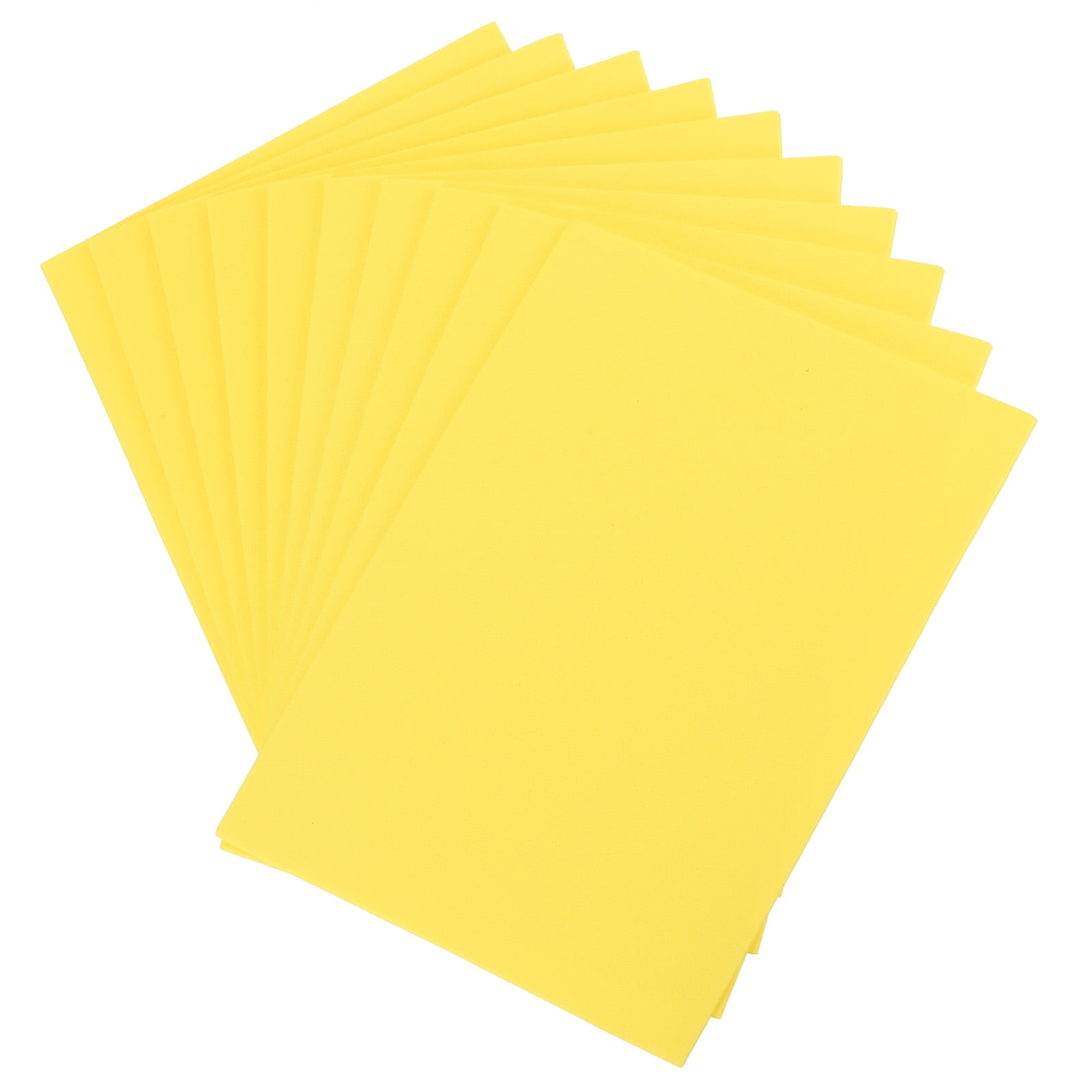 Uxcell 10 Pack EVA Foam Sheets Yellow 7.8 Inch x 5.9 Inch 2mm Thick ...