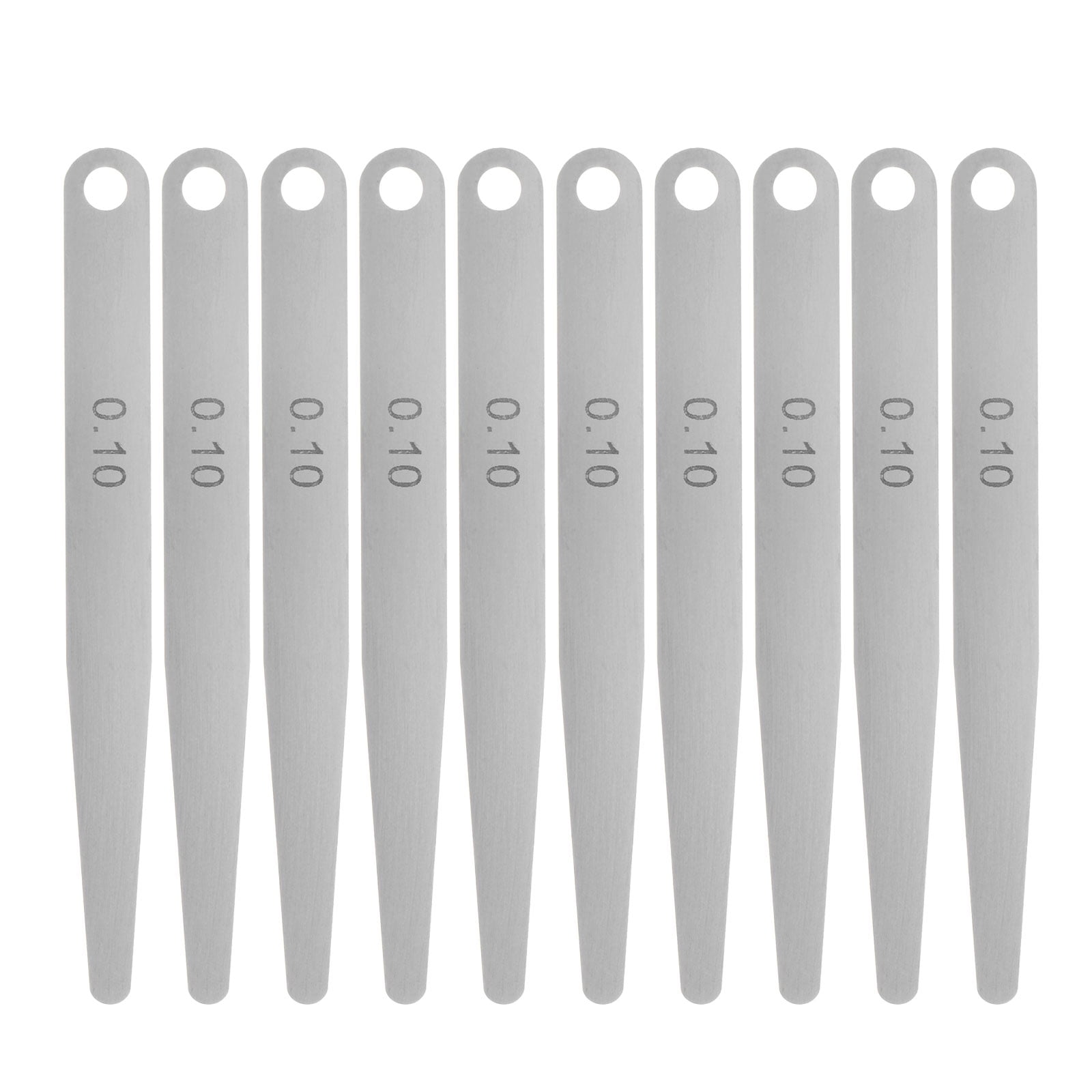 Uxcell 10 Pack Feeler Gauge 0.1mm Thickness Gauge 65MN Steel Metric Gap Measuring Tool - Walmart.com