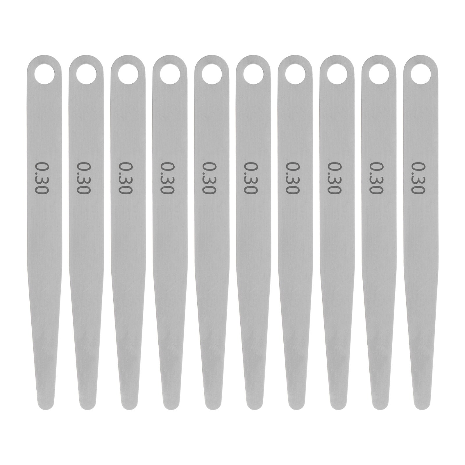 Uxcell 10 Pack Feeler Gauge 0.3mm Thickness Gauge 65MN Steel Metric Gap ...