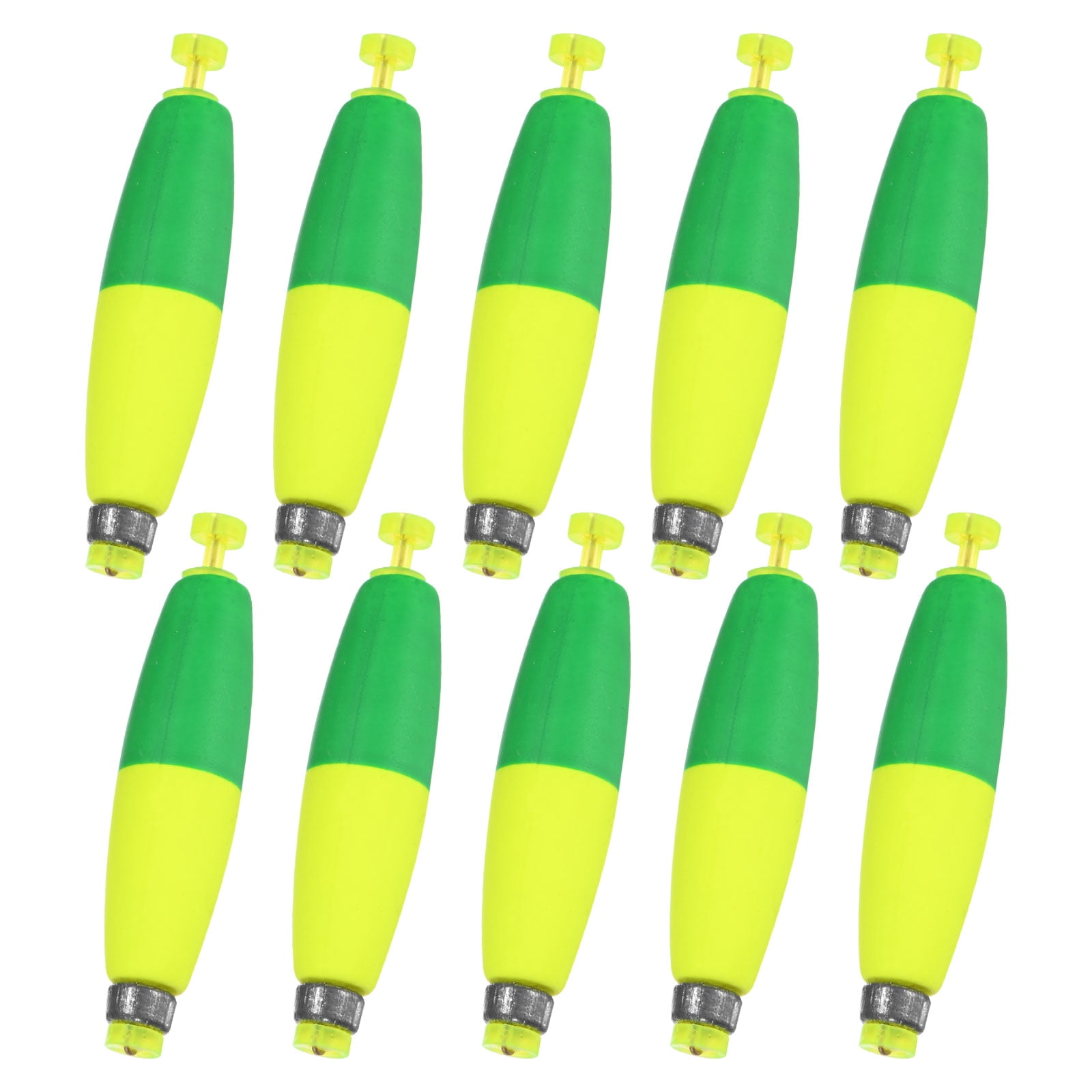 Uxcell 10-Pack Fishing Bobbers Floats, 3 Inch EVA Foam Weighted Bobbers ...