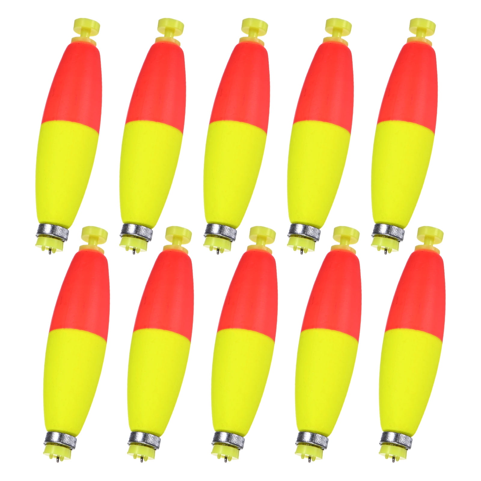 Uxcell 10-Pack Fishing Bobbers Floats, 3 Inch EVA Foam Weighted Bobbers ...