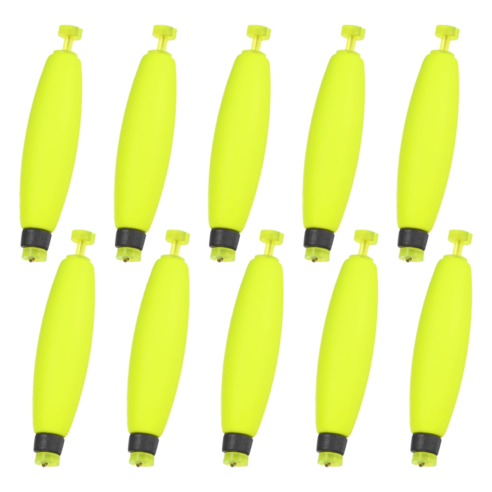 Uxcell 10 Pack Fishing Bobbers Floats 3 inch EVA Foam Weighted Bobbers ...