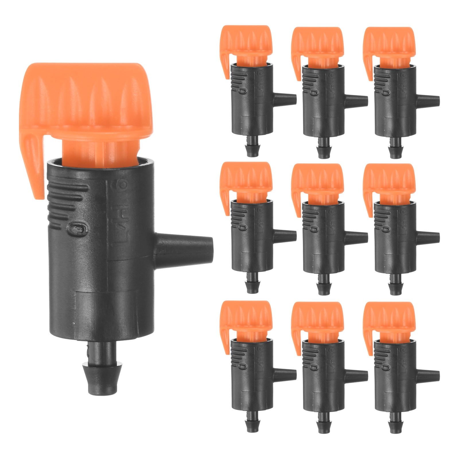 Uxcell 10-Pack Flag Irrigation Dripper Emitter, 0-200L/H Plastic Drip ...