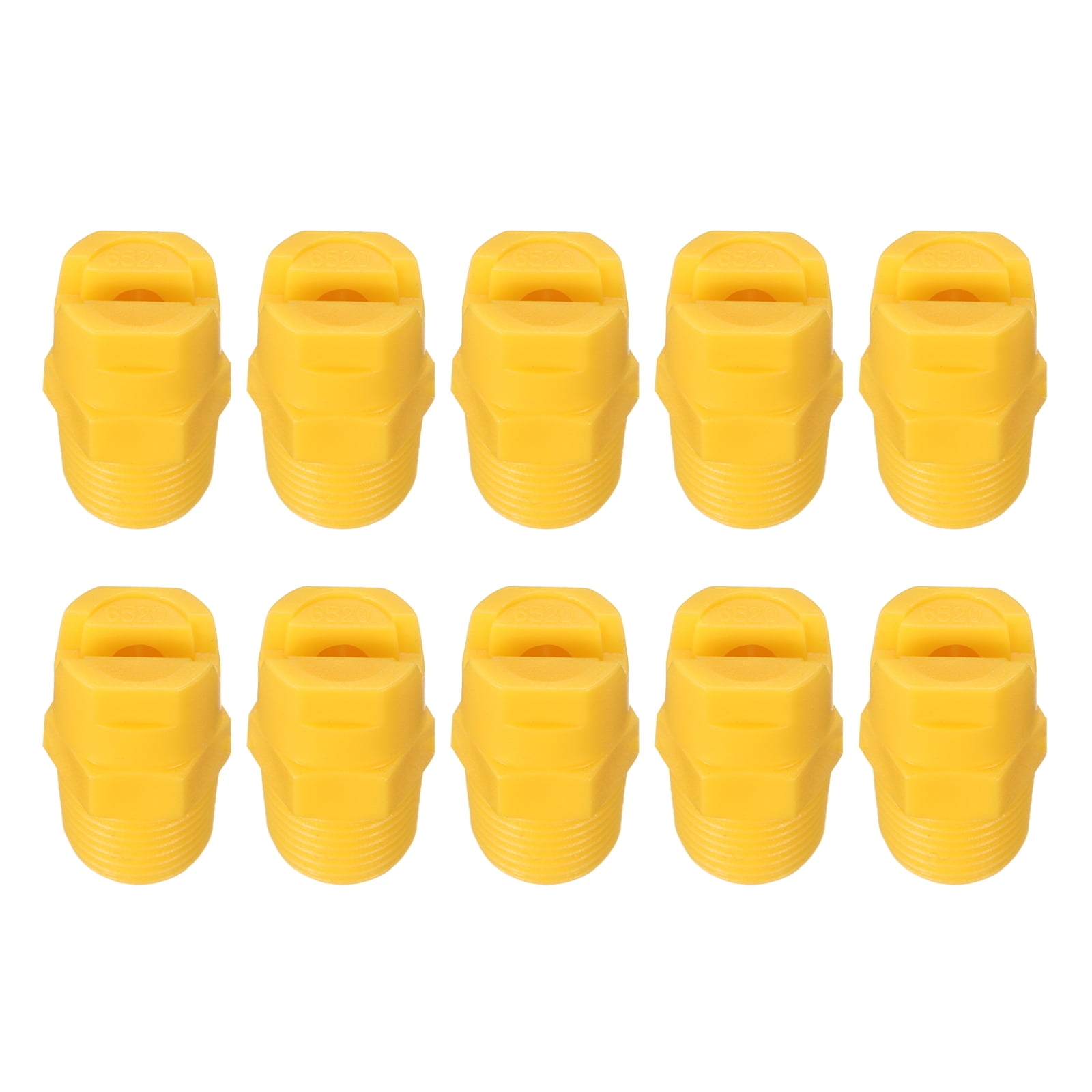 Uxcell 10 Pack Flat Fan Spray Tip, 65 Degree 2.8mm Orifice Diameter 1/4 ...