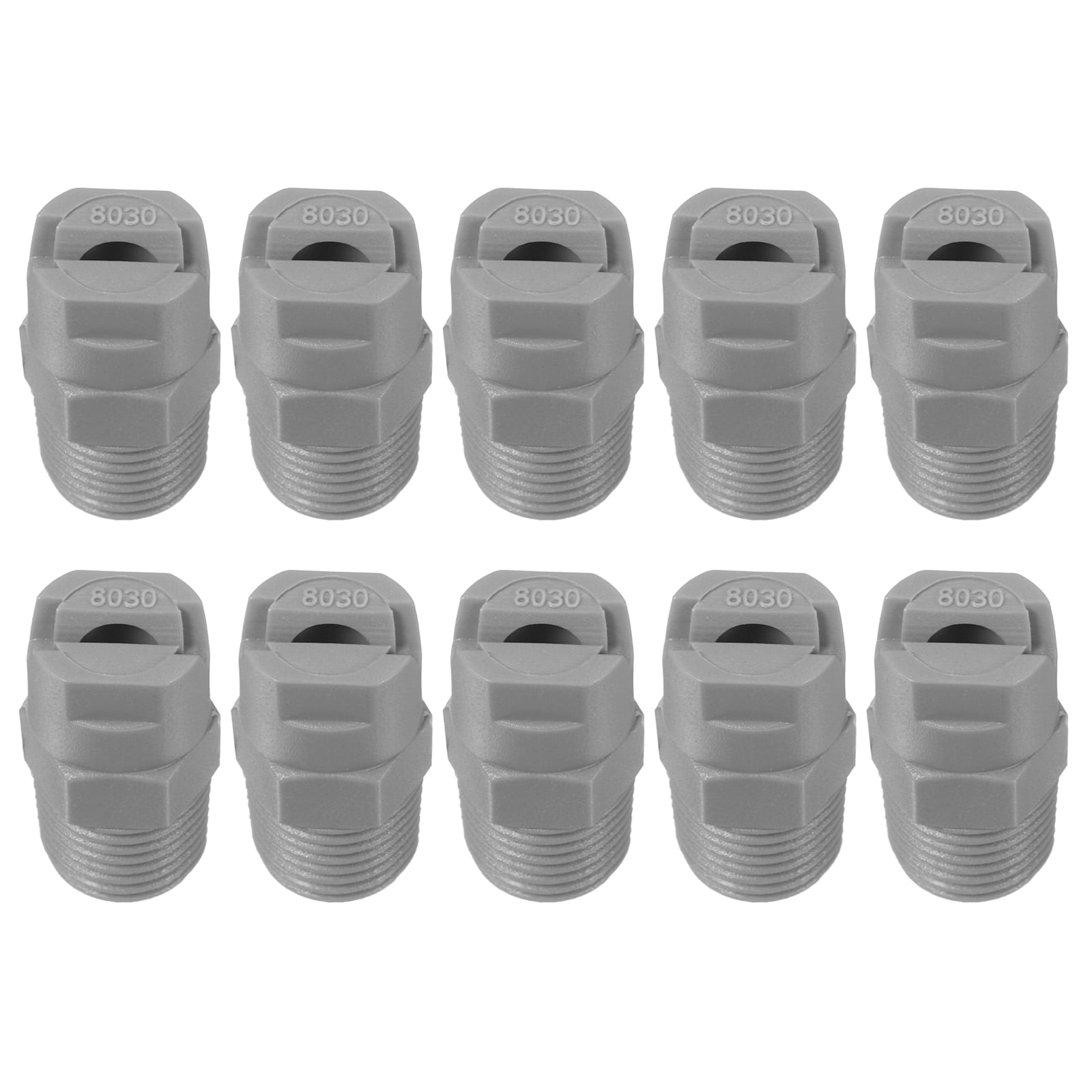 Uxcell 10 Pack Flat Fan Spray Tip, 80 Degree 3.6mm Orifice Diameter 1/4 ...